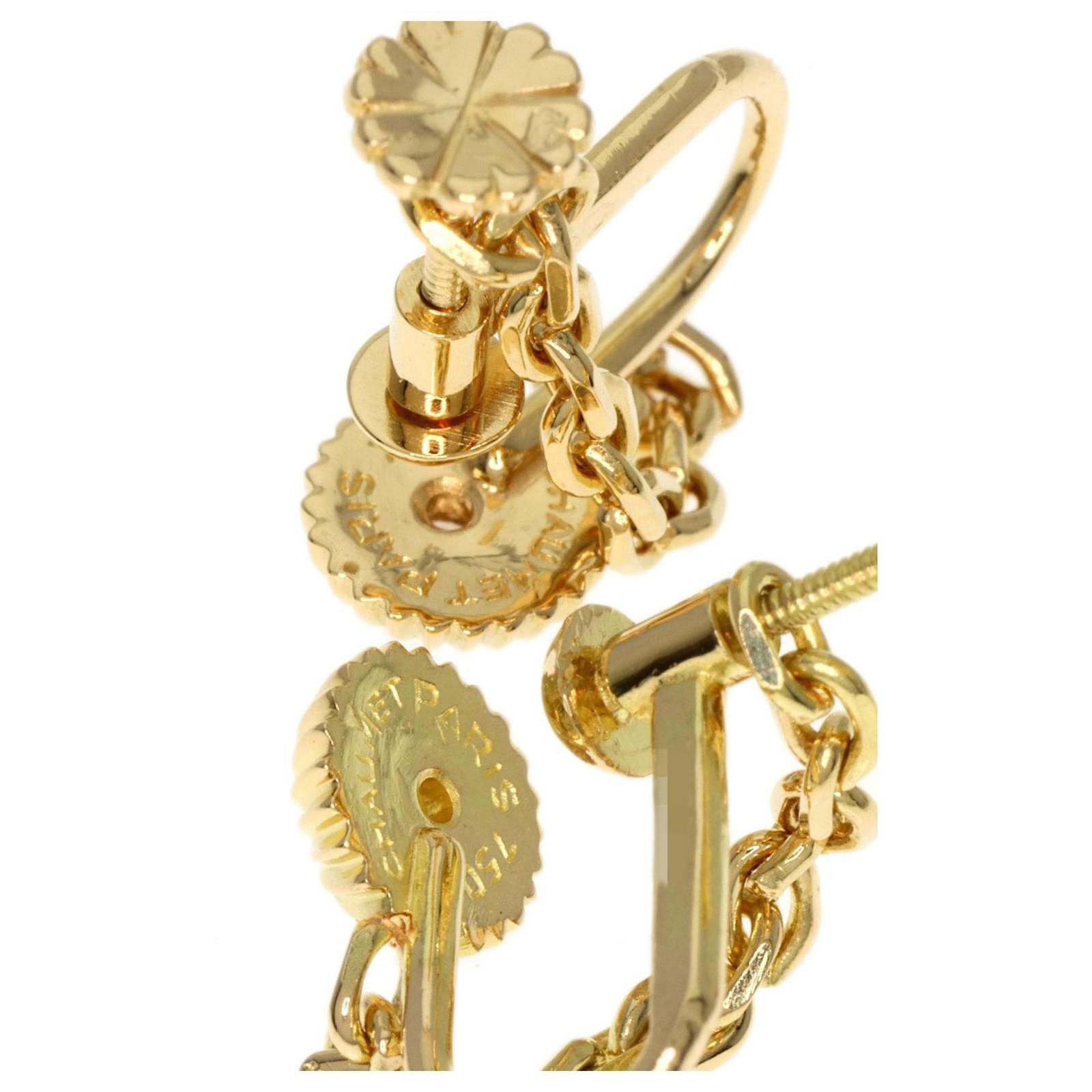 Chaumet Diamond Earrings in 18K Yellow Gold ref.2230561 - Joli Closet