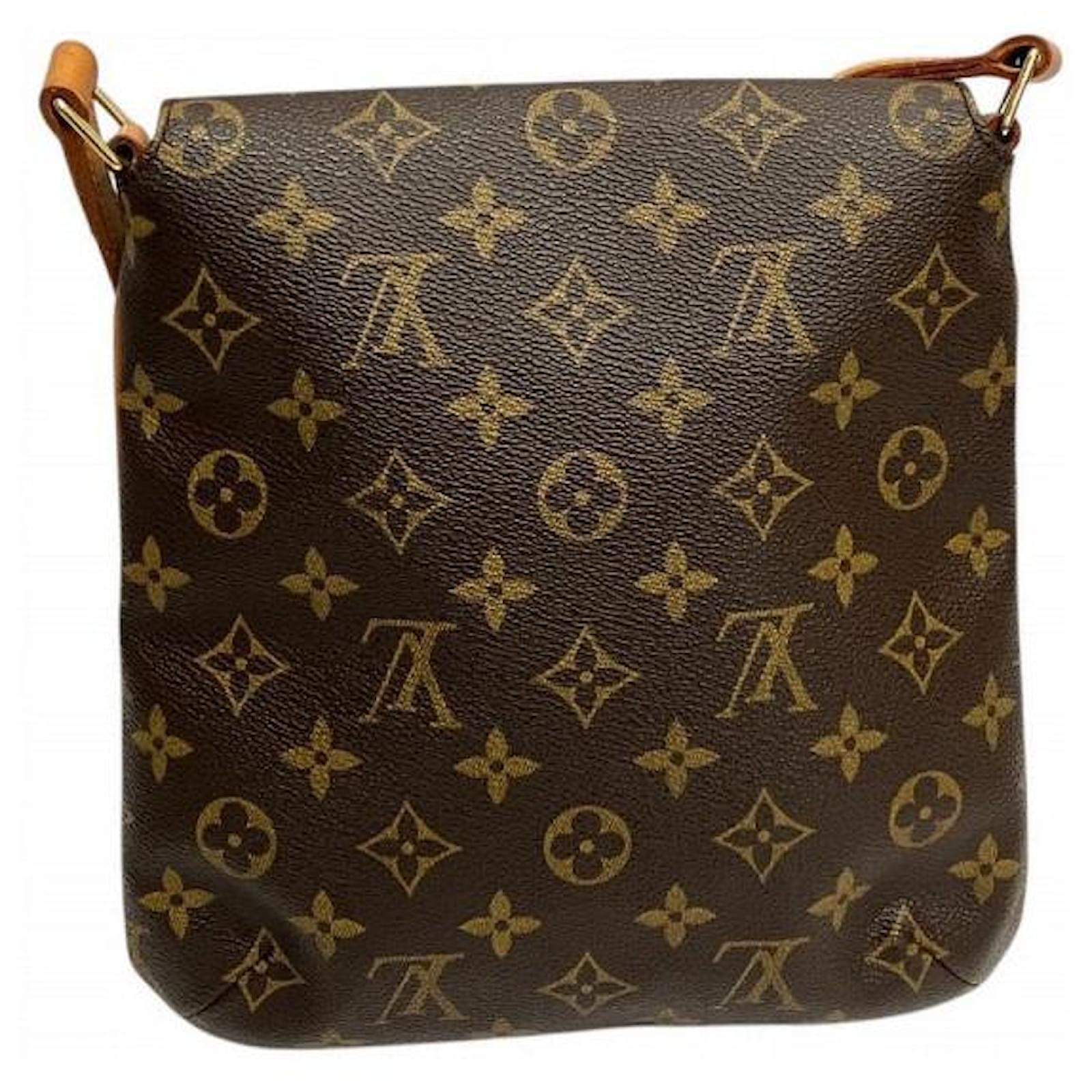 Louis Vuitton Musette Salsa Monogram Shoulder Bag Brown Cloth ref ...