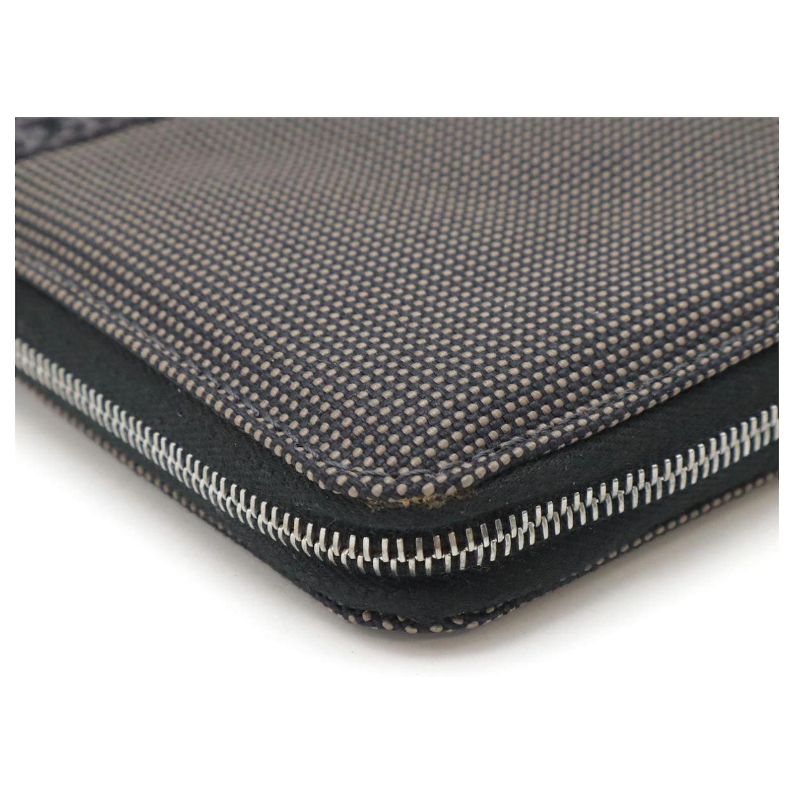 Hermès Hermes Canvas Aline GM Wallet Passport Case Grey Cloth ref ...