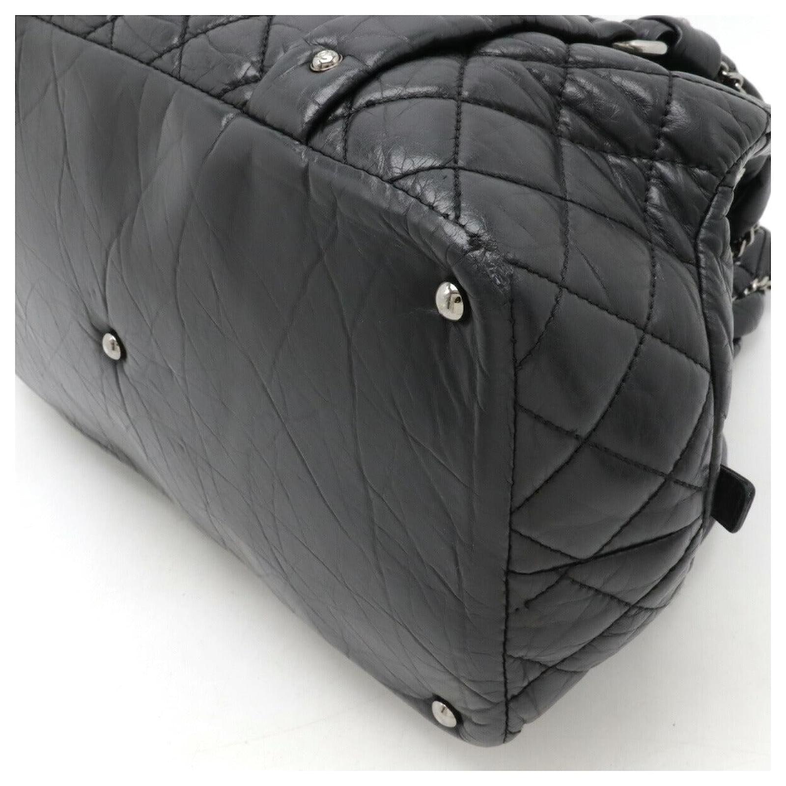 Chanel Matelasse Coco Mark 2way Shoulder Bag Leather Black ref.2257567 ...