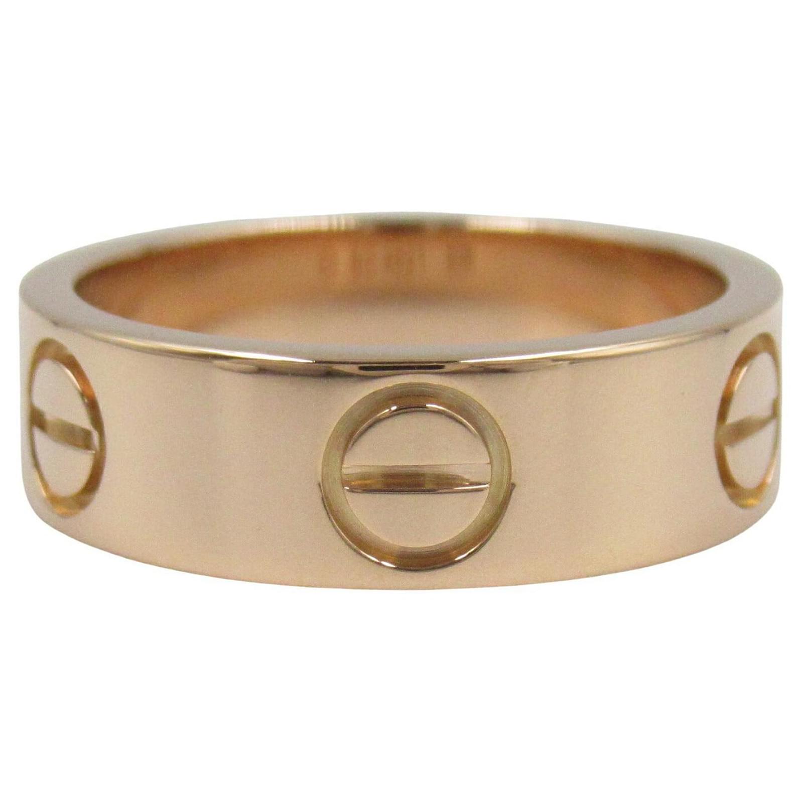 Cartier Love Au750 Ring Size 8.5 Golden Metallic Metal ref.2270289 ...