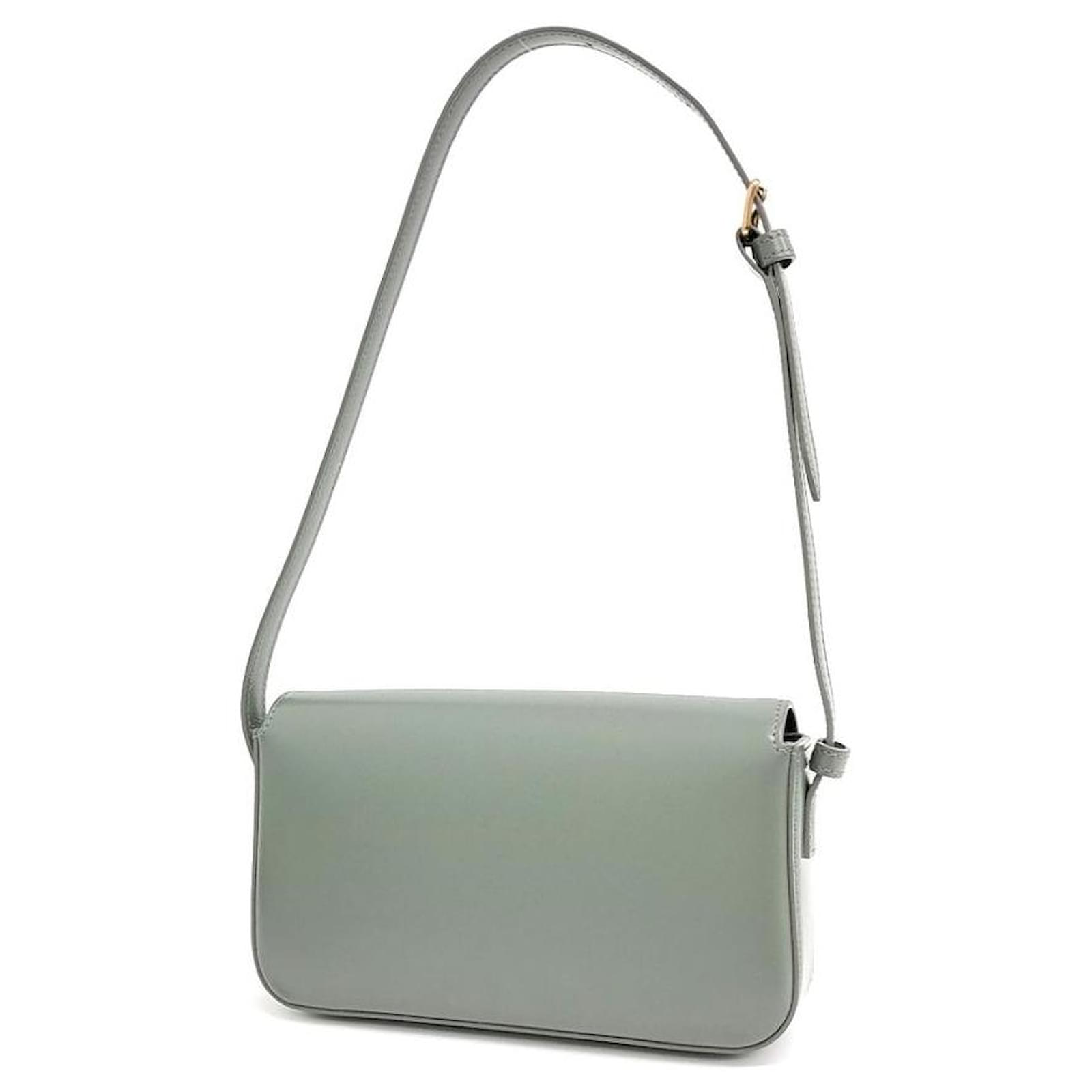 Céline CELINE Triumph shoulder bag (10182340) Green ref.2283529 - Joli ...