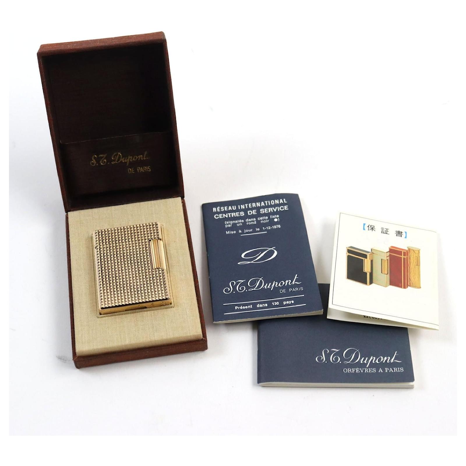 & Other Stories Dupont Diamond Head Roller Gas Lighter Pink Gold Metal ...