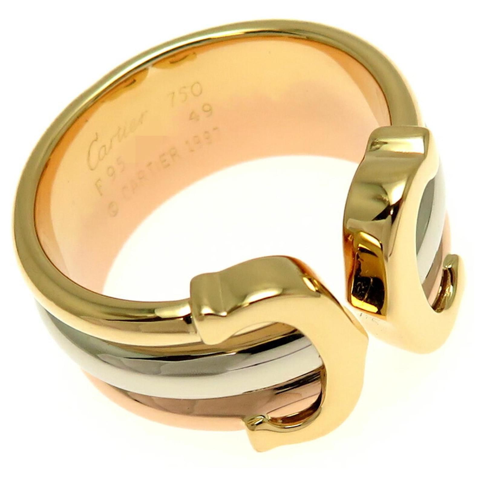 Cartier 2C C2 Golden White gold ref.2296475 - Joli Closet