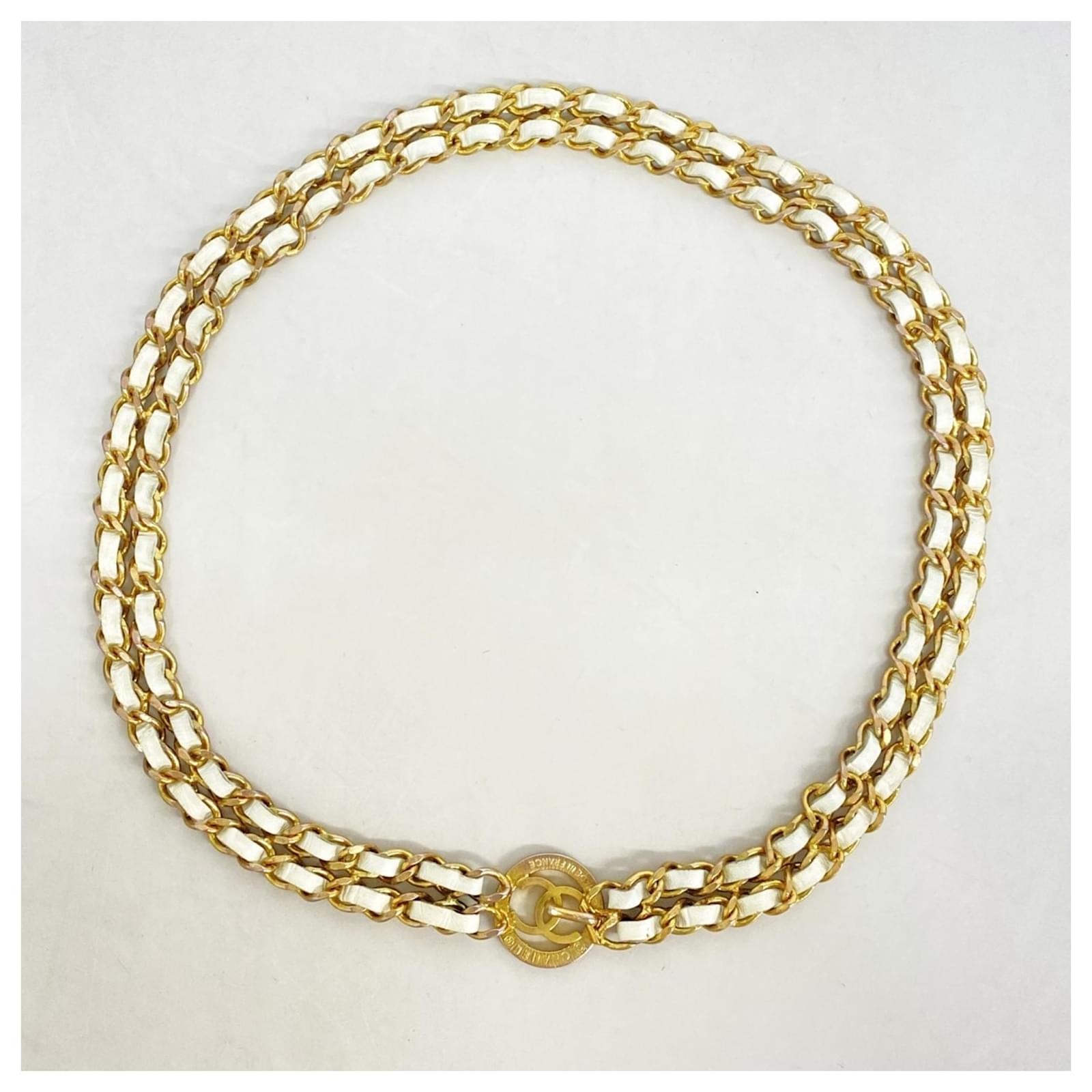 Chanel Coco Mark White Gold-plated ref.2312103 - Joli Closet