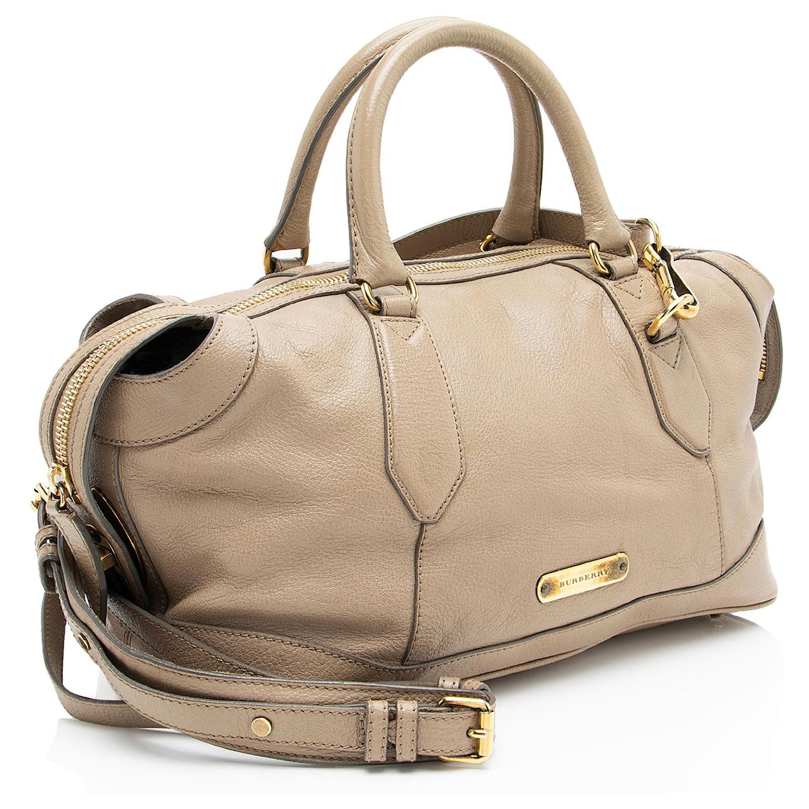 Burberry Leather Kirley Satchel Brown ref.2313896 - Joli Closet