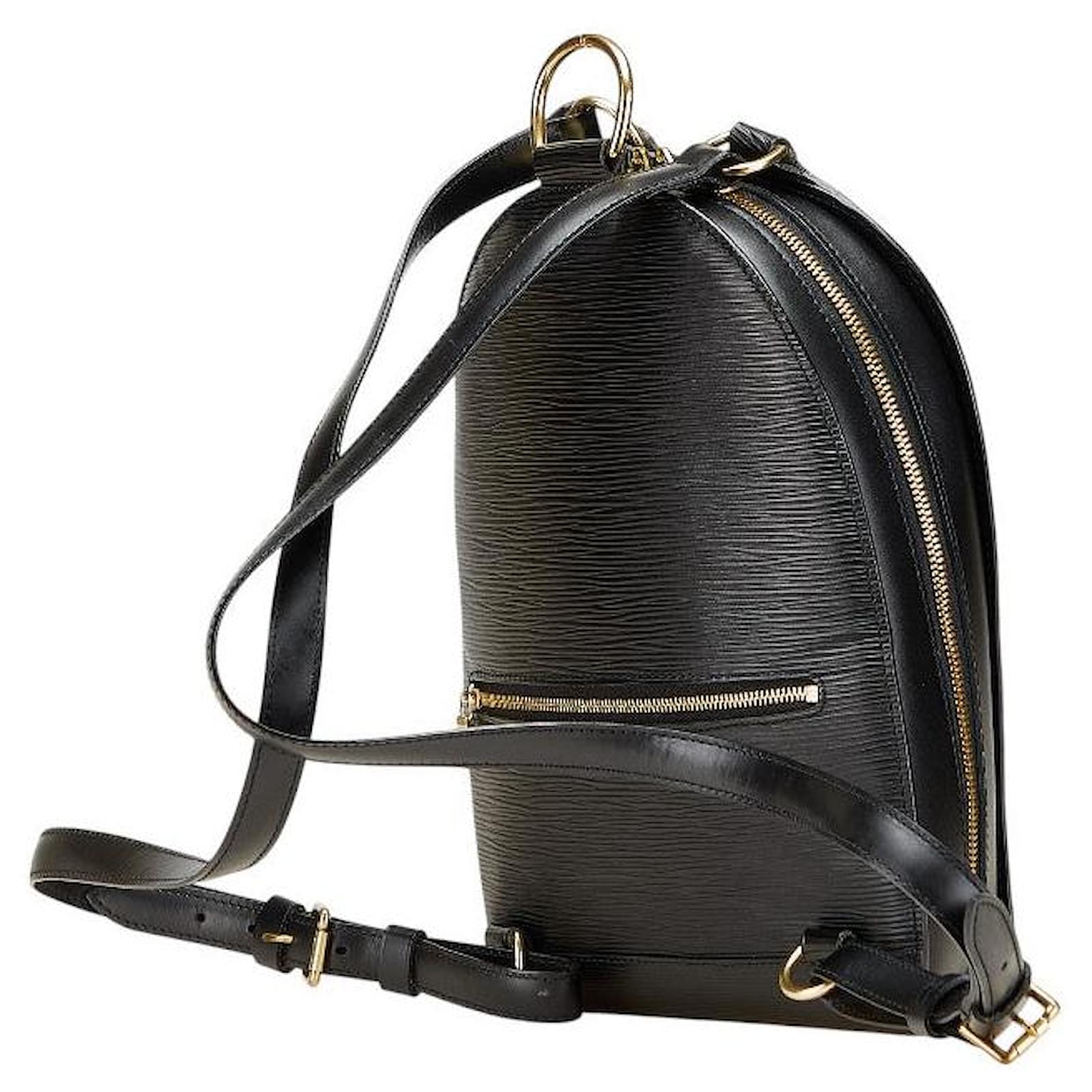 Louis Vuitton Mabillon Epi Backpack Black Leather ref.2323869 - Joli Closet