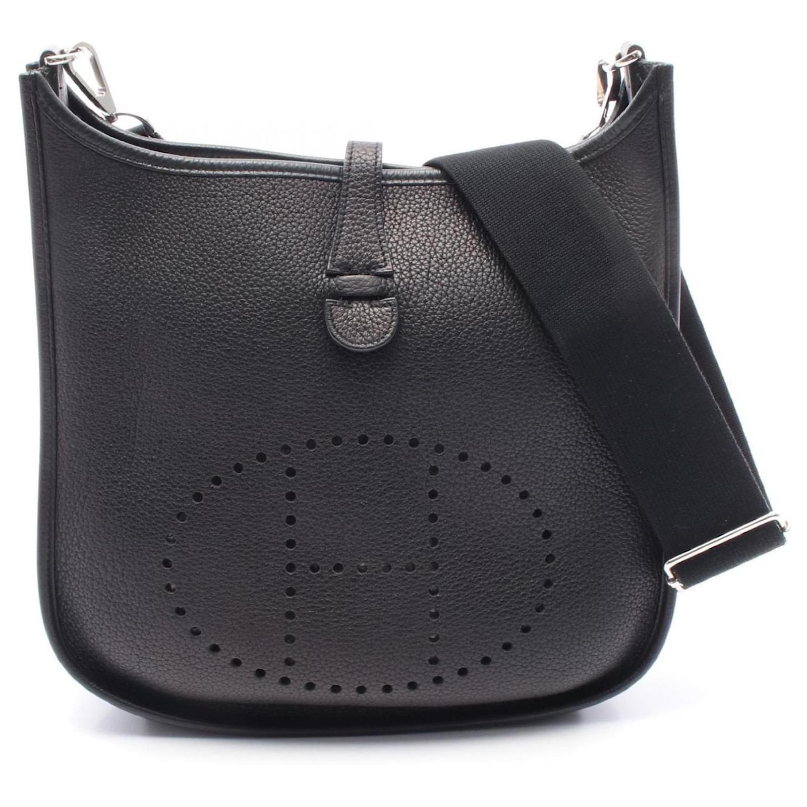 Hermès Hermes Evelyn 3 Trois PM Shoulder Bag Black Leather ref.2329026 ...
