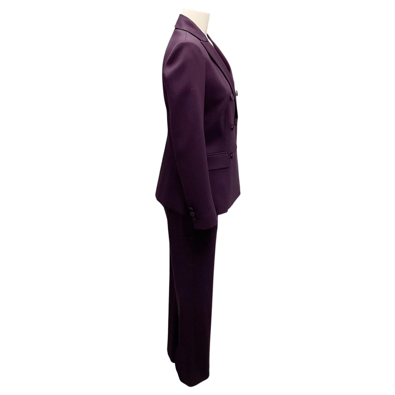 Altuzarra Aubergine Indiana Blazer and Fossett Pants Suit Set Purple ...