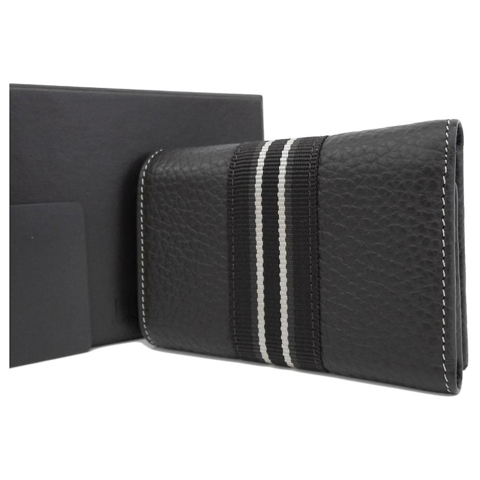 Alfred Dunhill Dunhill Leather Key Case Brown Gold Hardware Dark brown ...