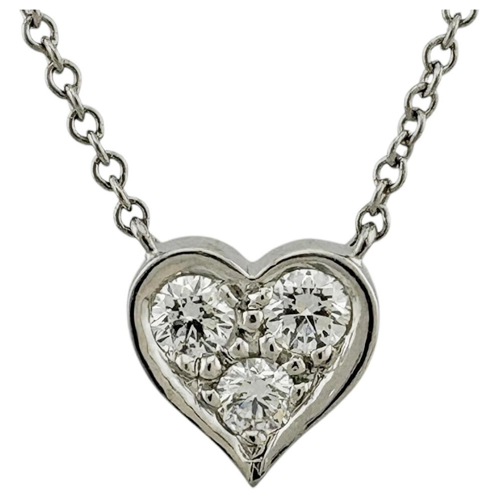 Tiffany & Co Sentimental heart Silvery Platinum ref.2356984 - Joli Closet