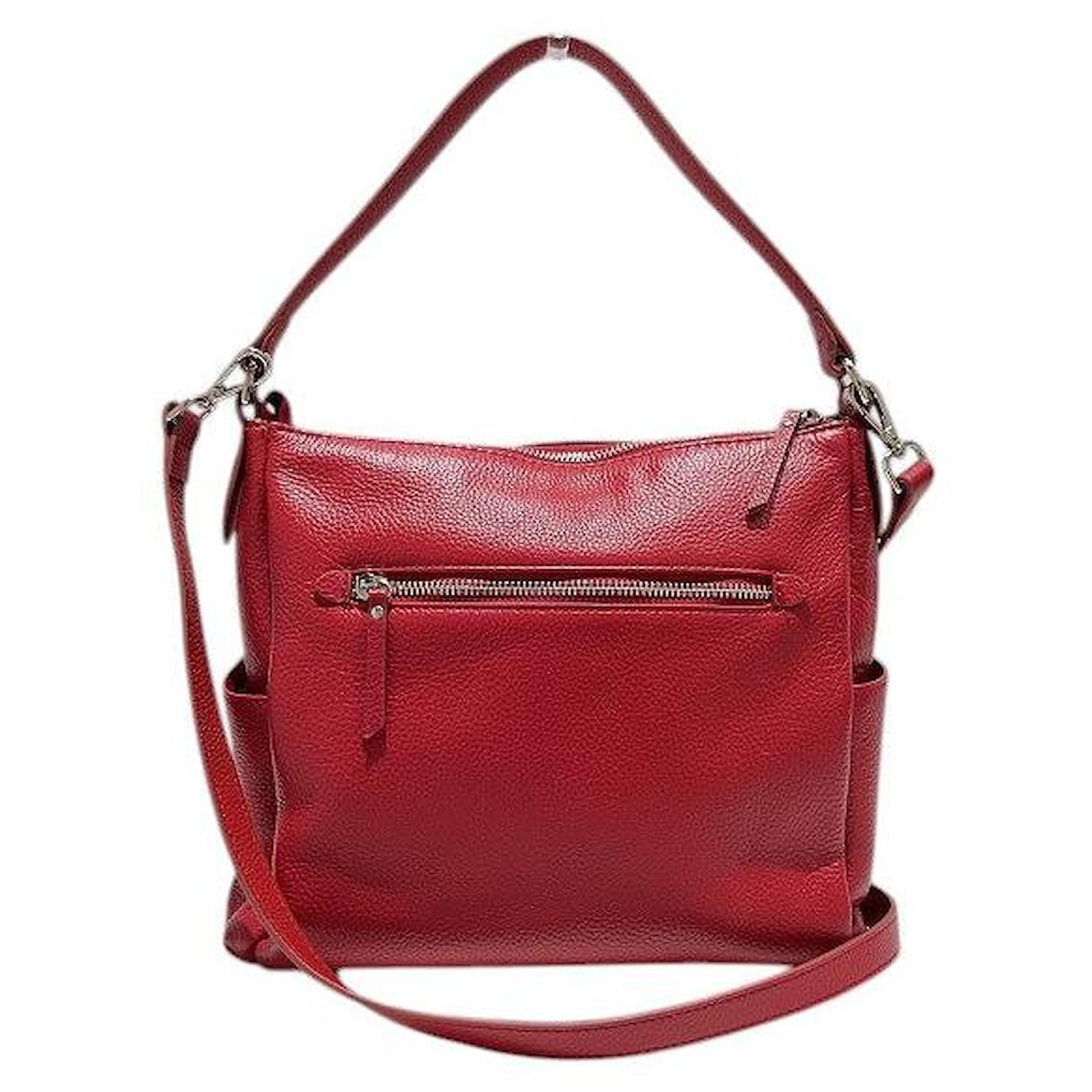 Autre Marque Barcos Leather 2way Bag Red ref.2436633 - Joli Closet