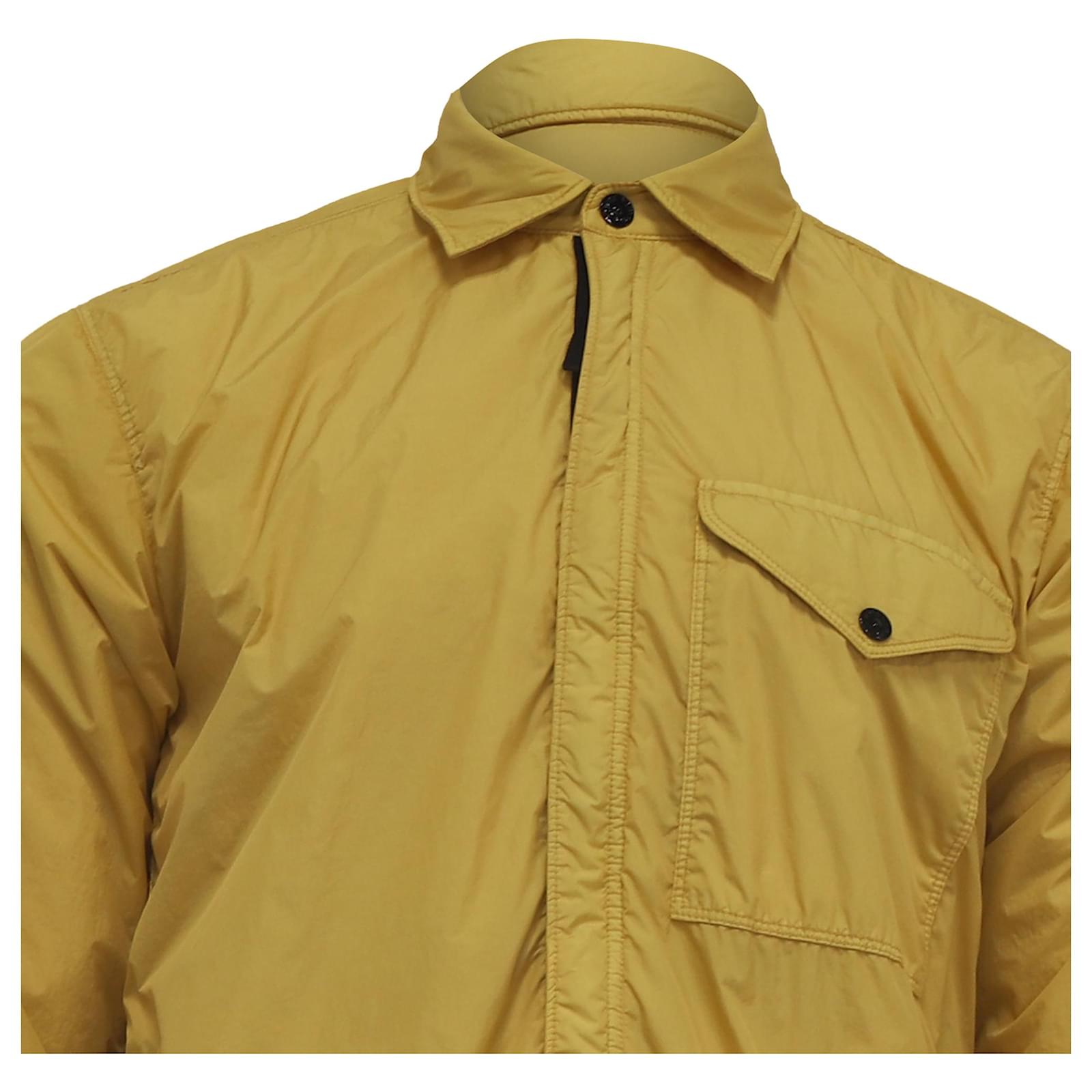 Veste isolante teinte en pièce Stone Island en nylon jaune ref.2442511 ...