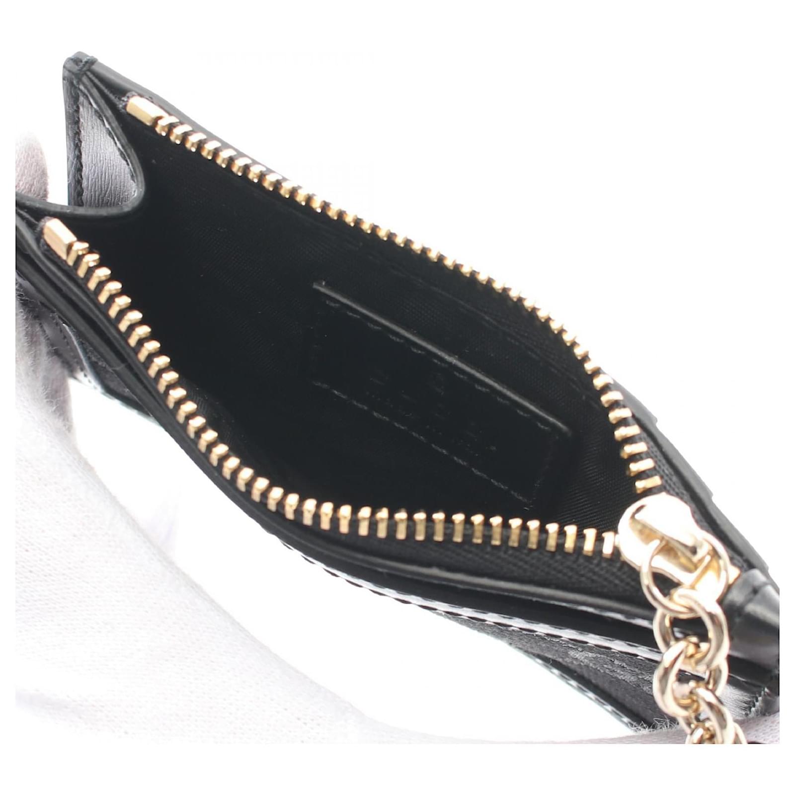 Gucci GG Canvas Coin Case Black Leather Cloth ref.2455337 - Joli Closet