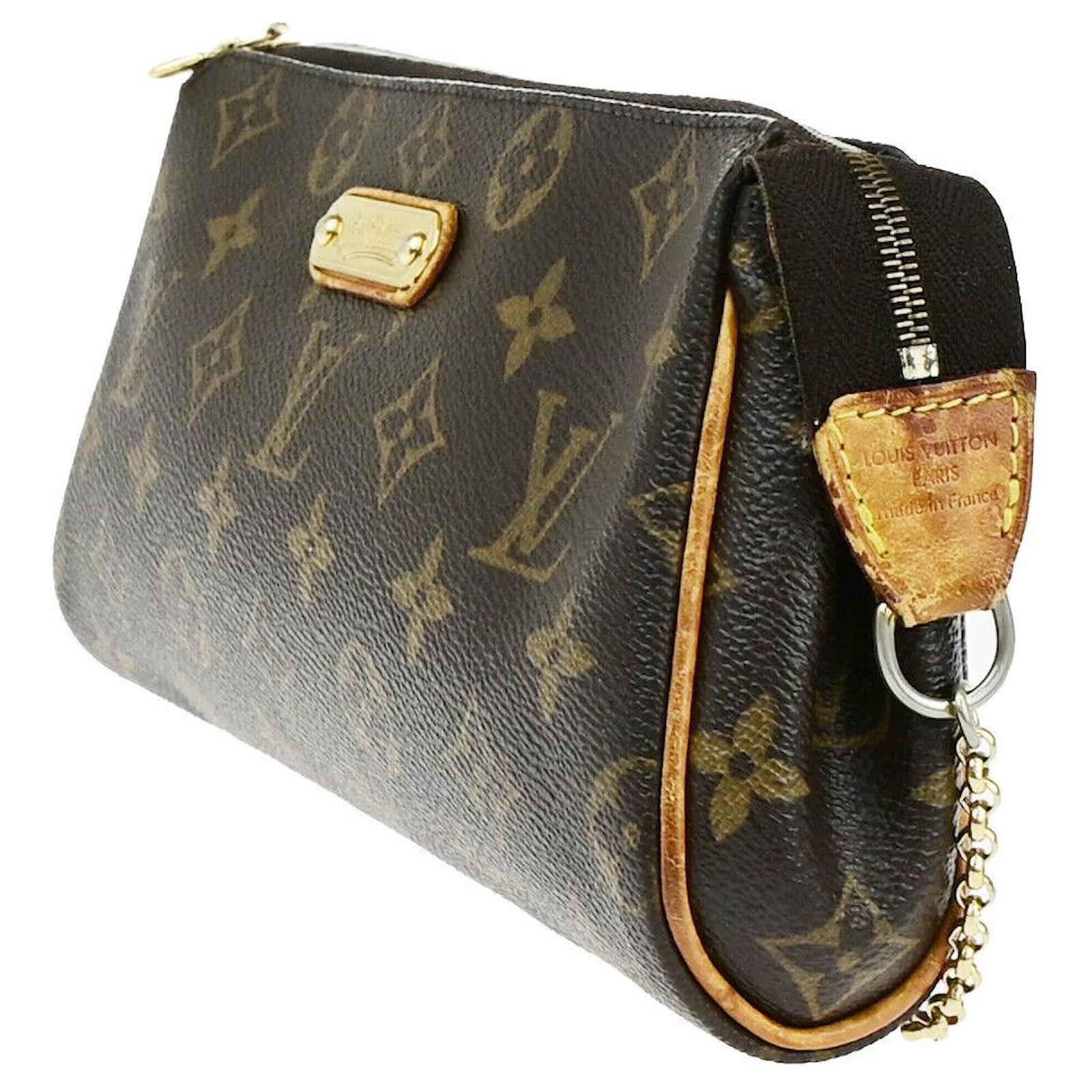 Louis Vuitton Eva Handbag Monogram Canvas Brown Cloth ref.2462145 ...