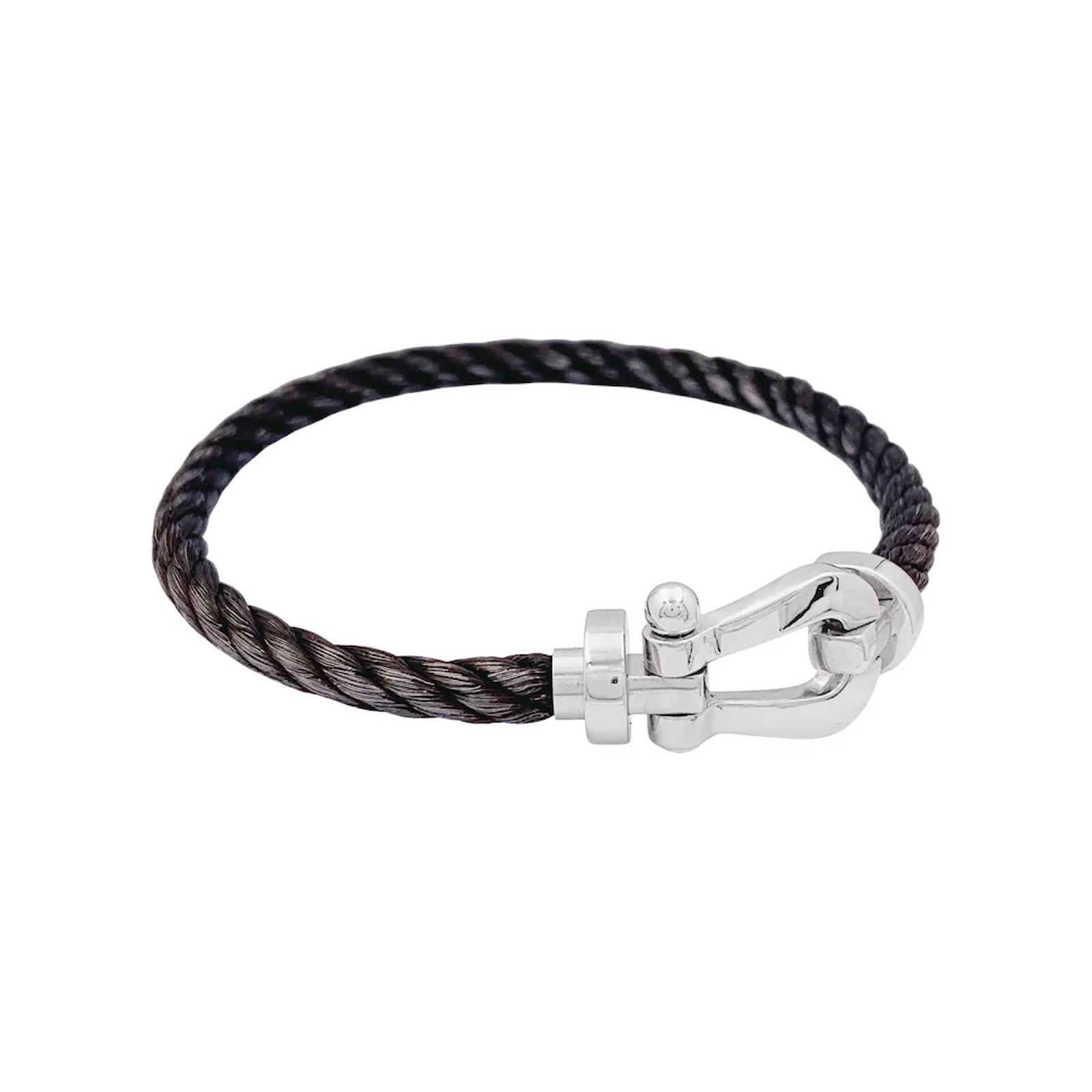 Fred Bracelet, "Force 10", white gold, cordage. ref.2462912 - Joli Closet