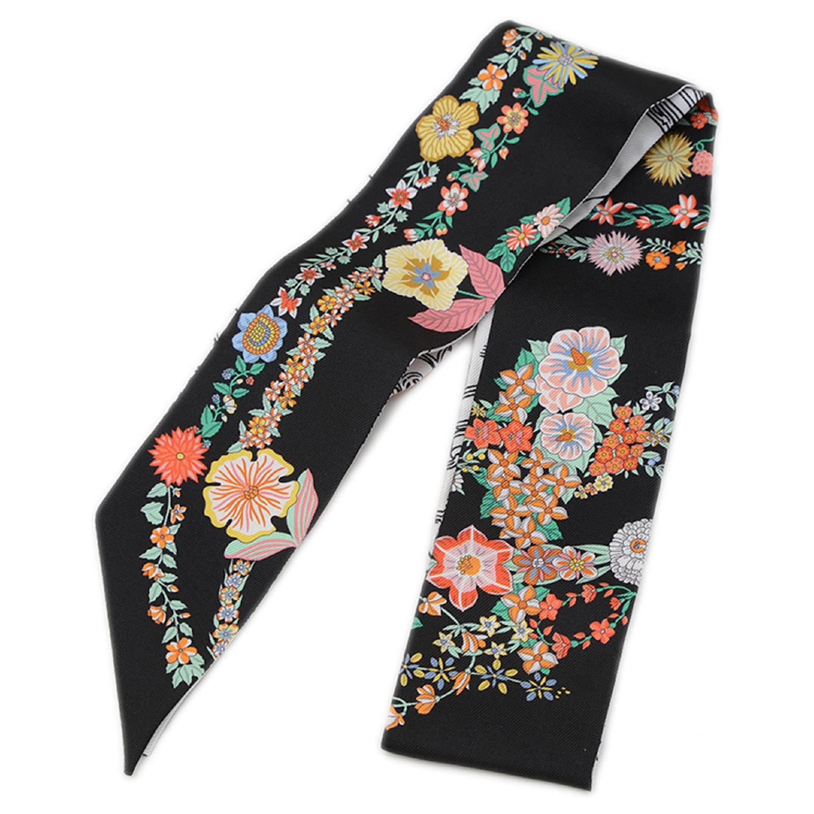 Hermes Hermès Twilly Scarf/Muffler Bride de Gala Enfleur & Eyeliner ...