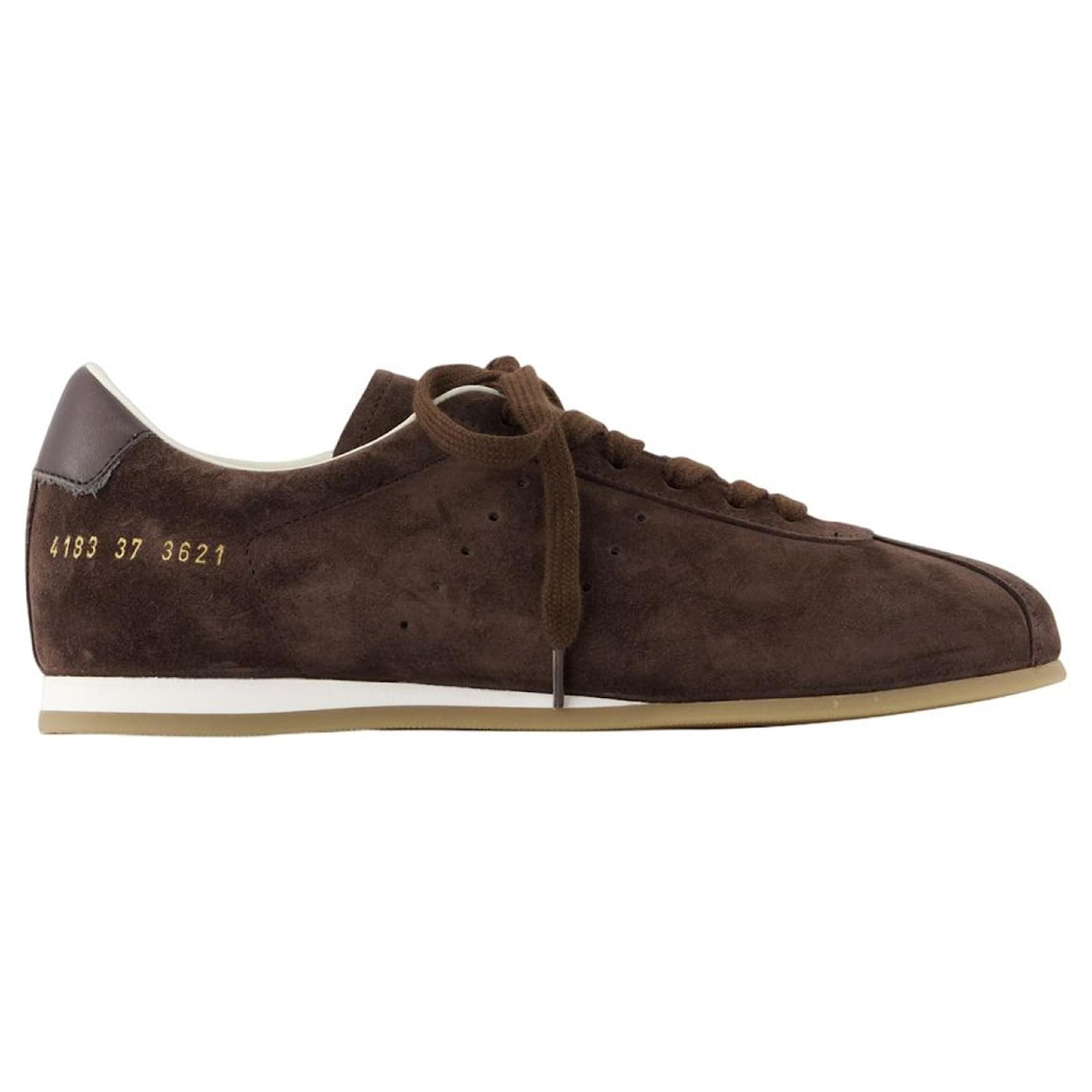 Autre Marque Driving Shoe Sneakers - COMMON PROJECTS - Leather - Brown ...