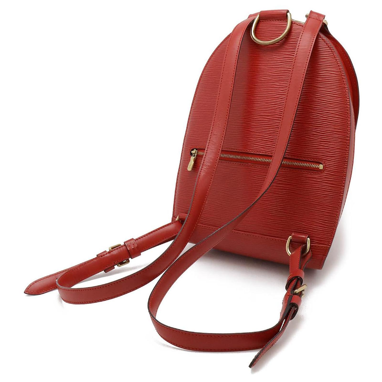 Louis Vuitton Epi Leather Mabillon Backpack Red Pony-style calfskin ref ...