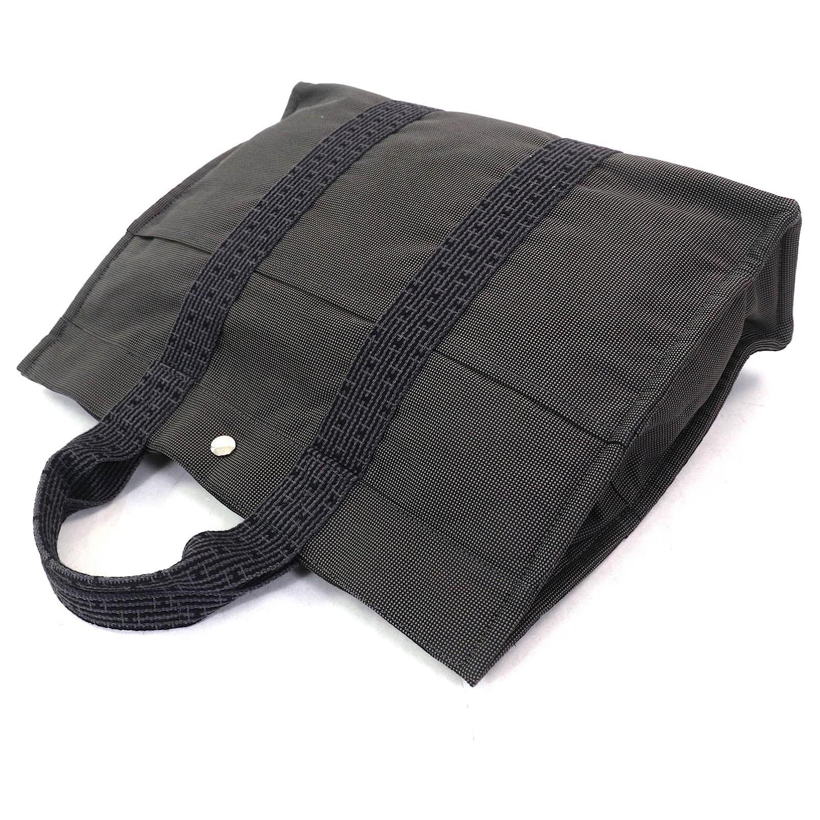 Market Hermès Hermes Her Line Canvas Tote Bag Grey Cloth ref.2509439 ...