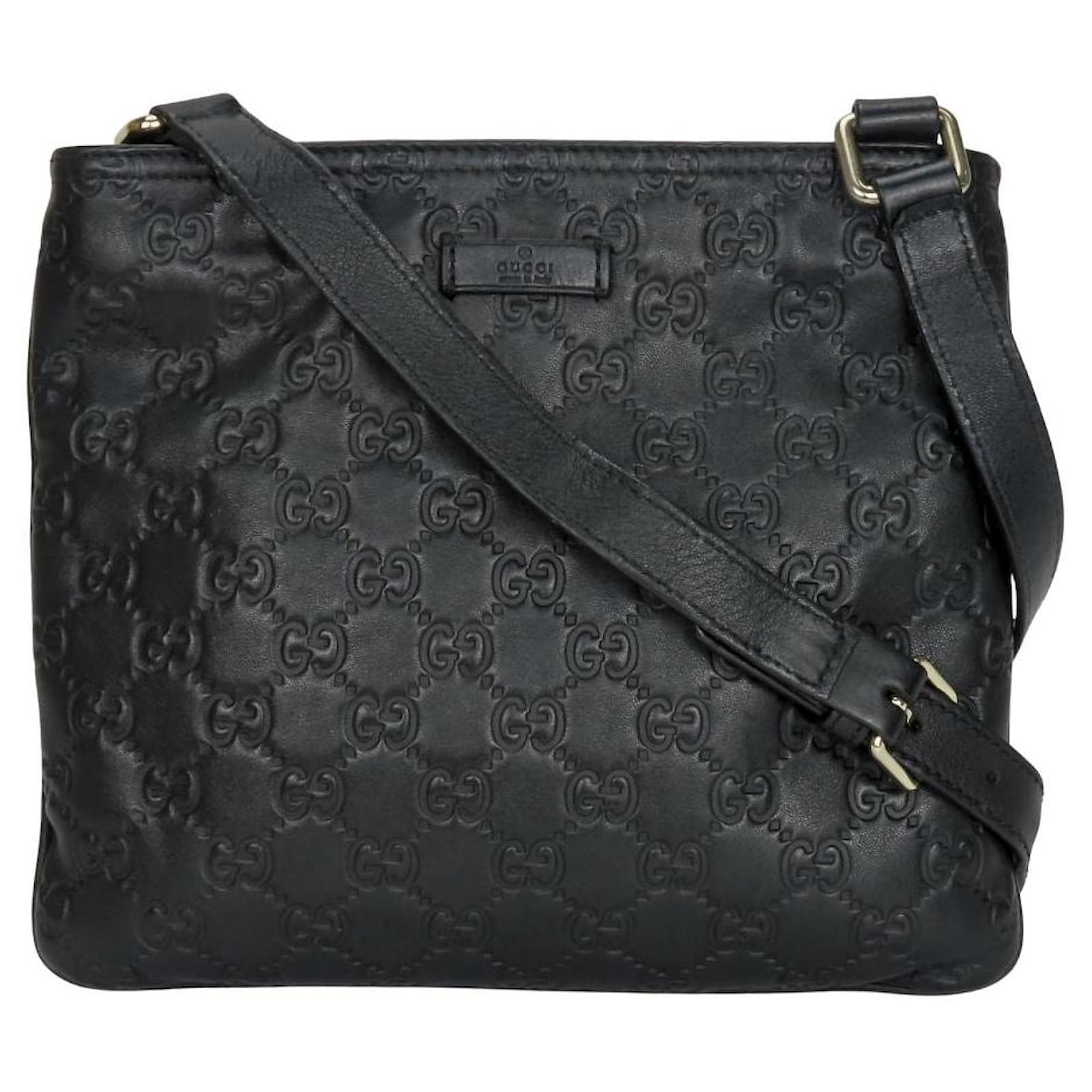 Gucci Guccissima Shoulder Bag Black Leather ref.2517705 - Joli Closet