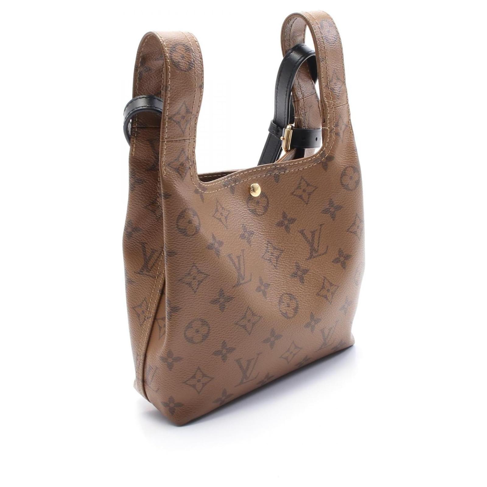 Louis Vuitton Atlantis BB Monogram Handbag Brown Leather Cloth ref ...