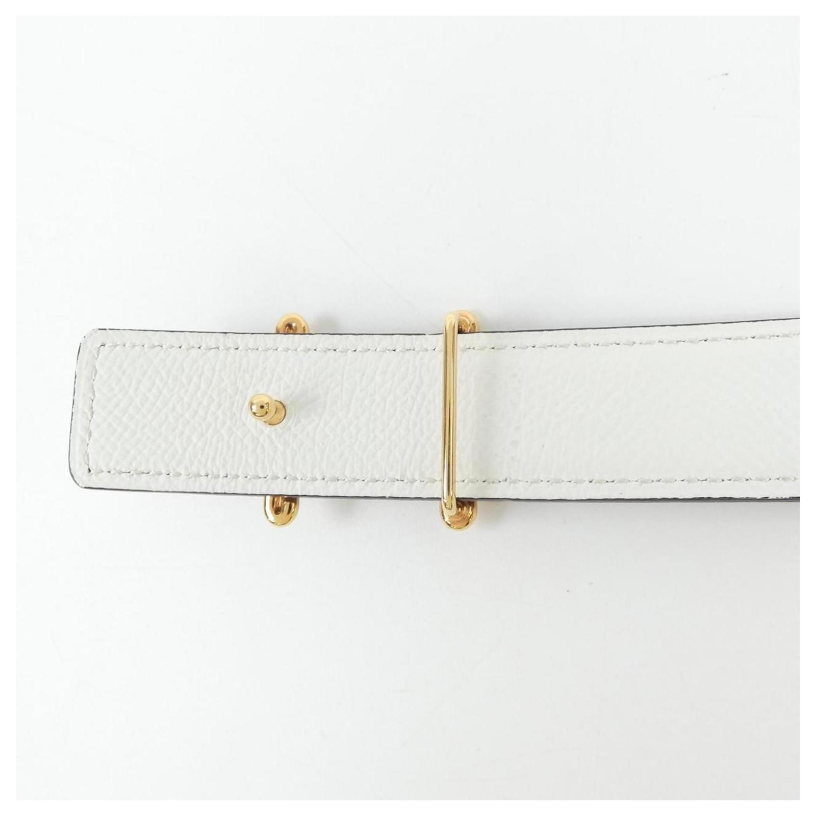 Hermès Hermes H Torsade Reversible Belt Brown White ref.2534172 - Joli ...