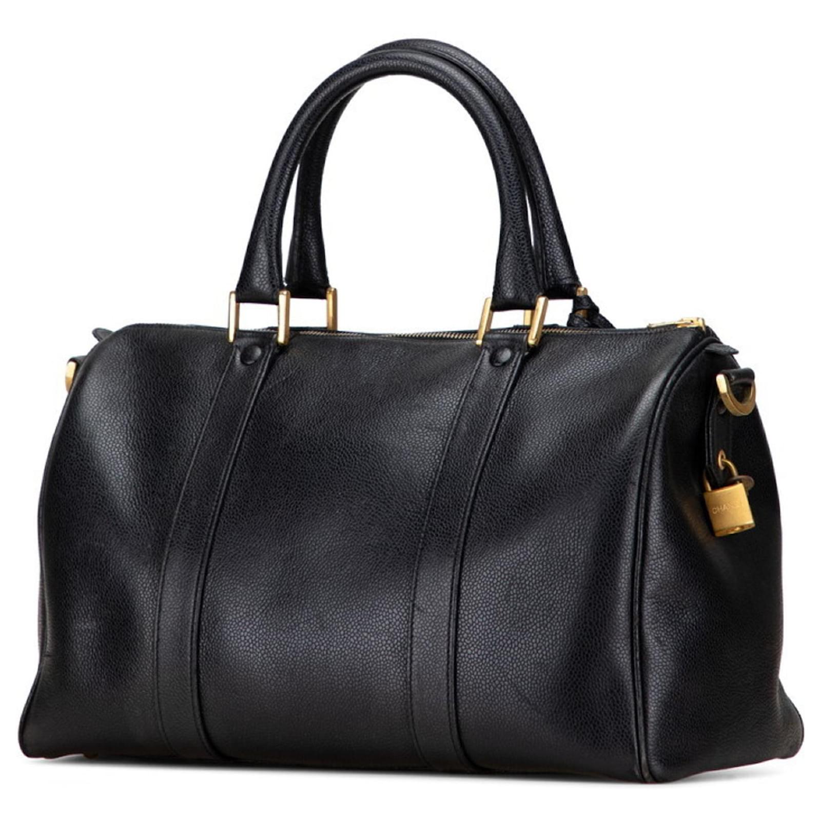 Chanel Coco Mark Boston Bag Black ref.2536190 - Joli Closet