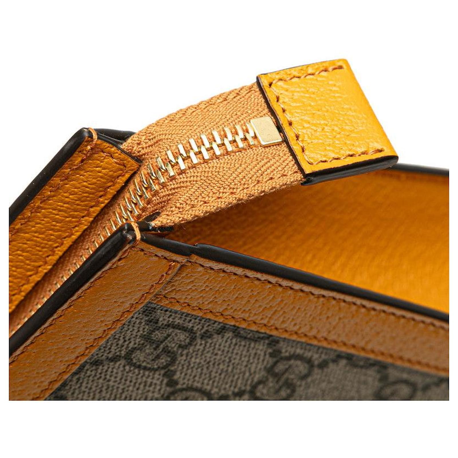 Gucci EXO KAI GG Supreme Teddy Bear PVC Clutch Limited Beige Orange ...