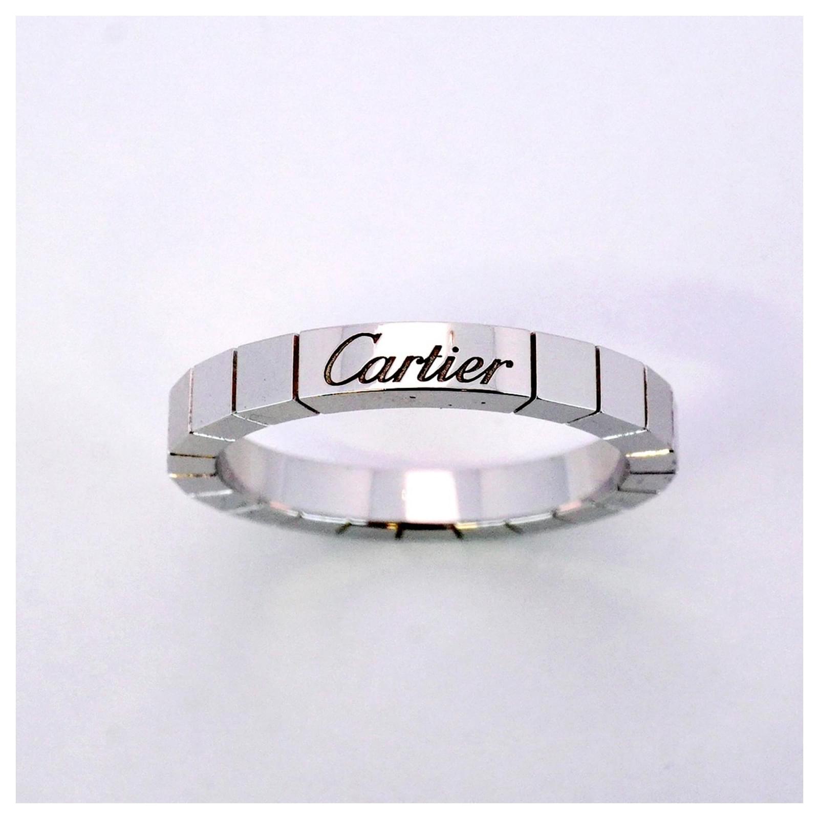Cartier Lanier Band Ring in 18K White Gold ref.2571458 - Joli Closet
