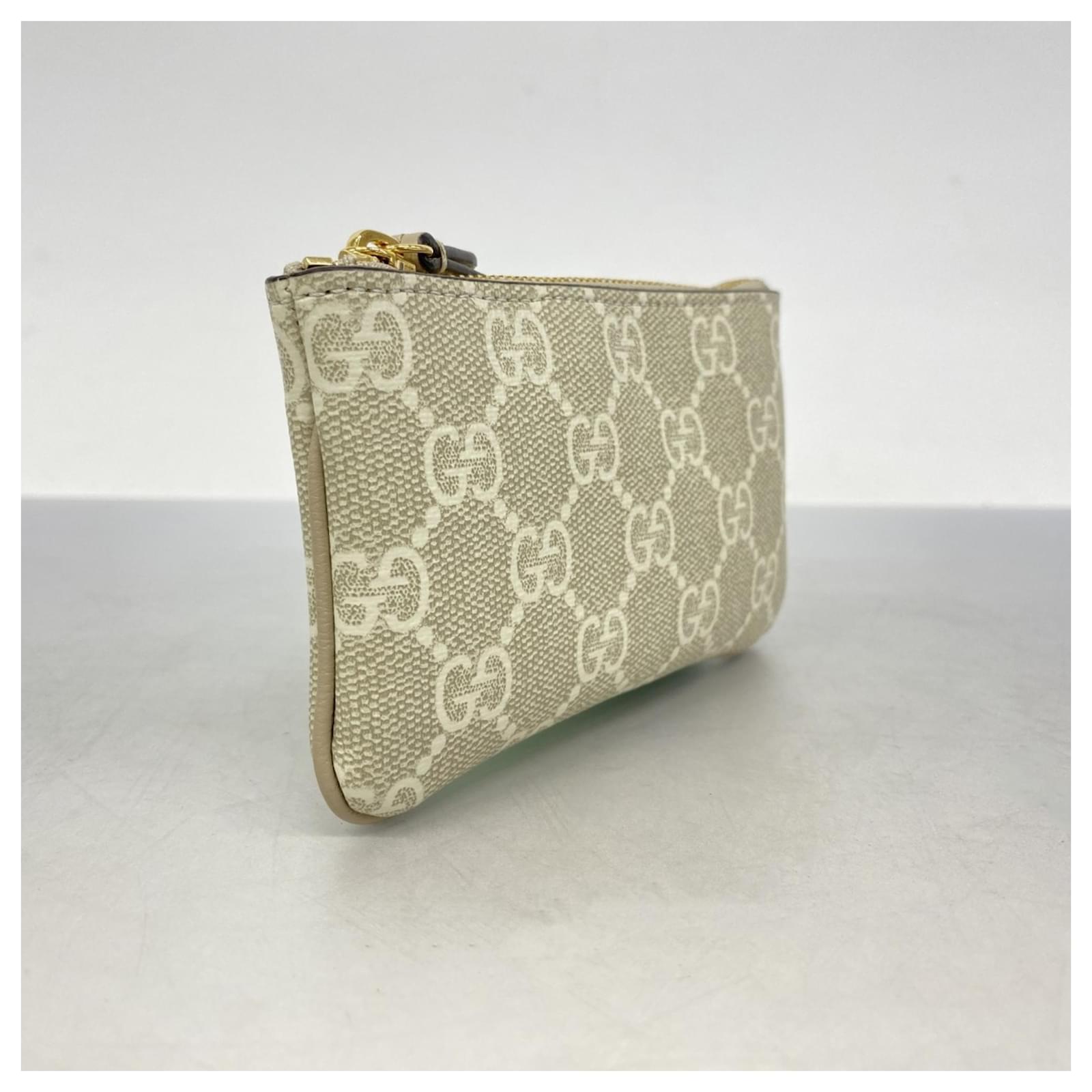 Gucci GG Supreme Coin Purse in Ivory Cream Plastic ref.2599683 - Joli ...