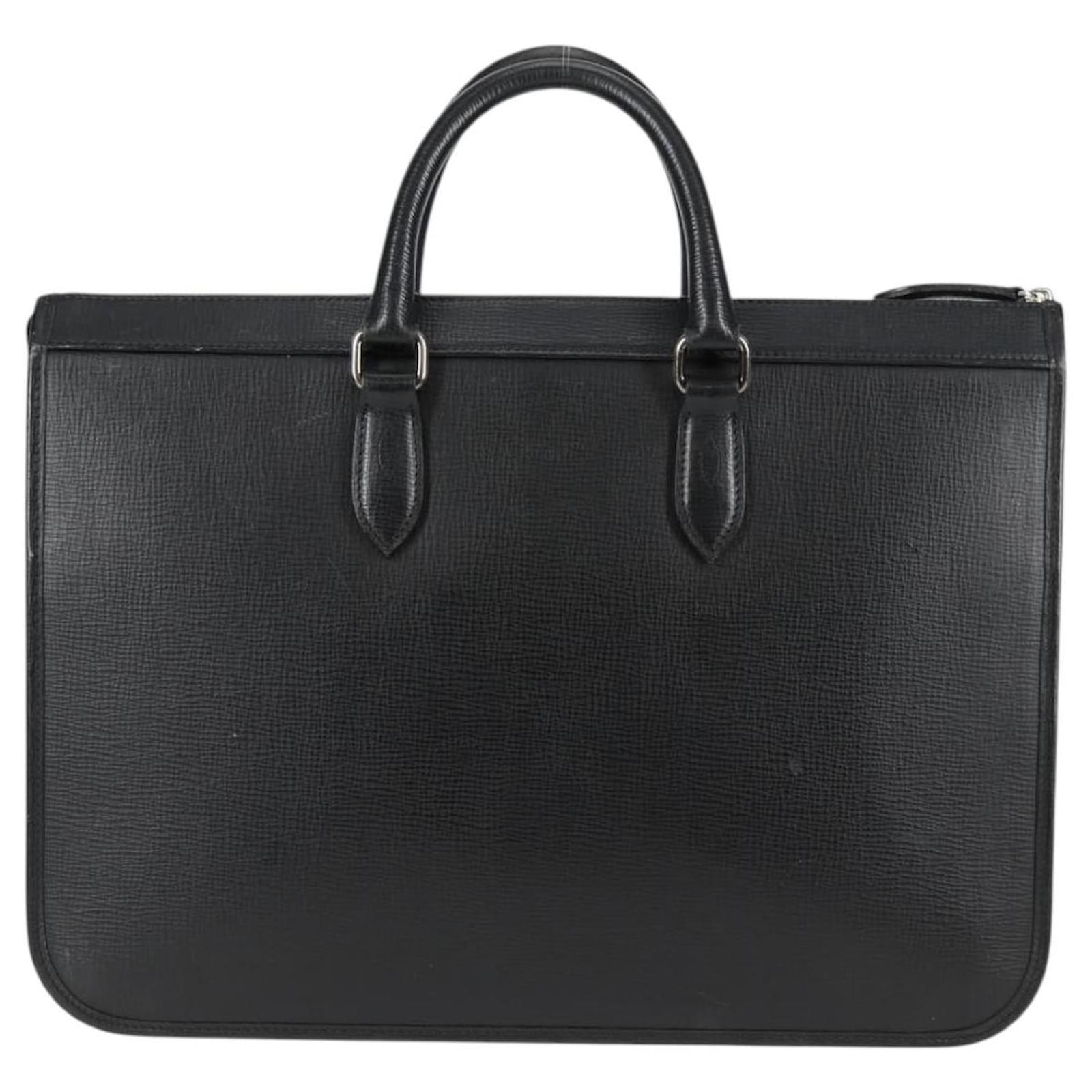 Burberry Briefcase Leather Black ref.2601333 - Joli Closet