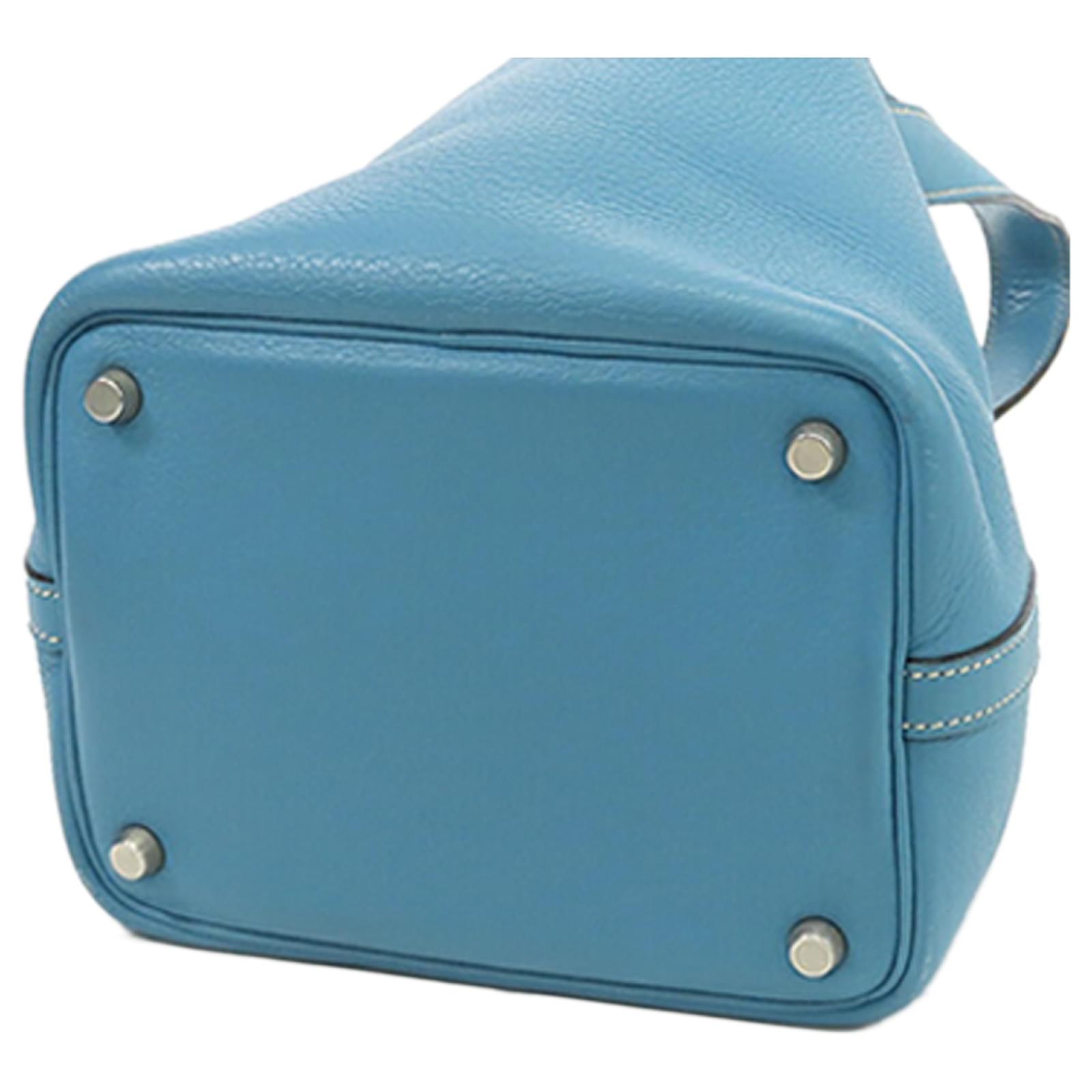 Hermès Blue Clemence Picotin 18 (Sold) - Joli Closet