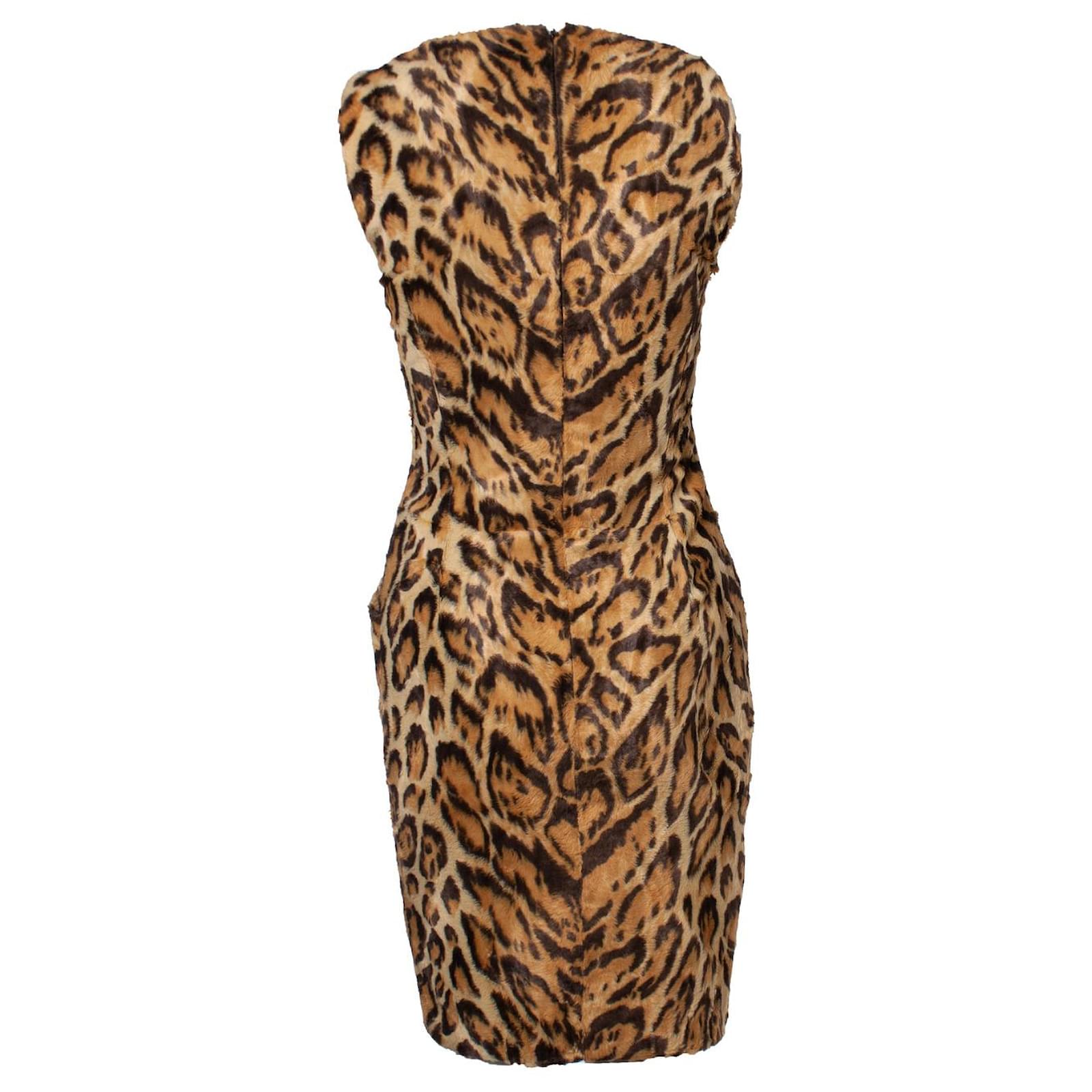 Gianni Versace Couture dress in leopard print Brown ref.2620936 - Joli ...