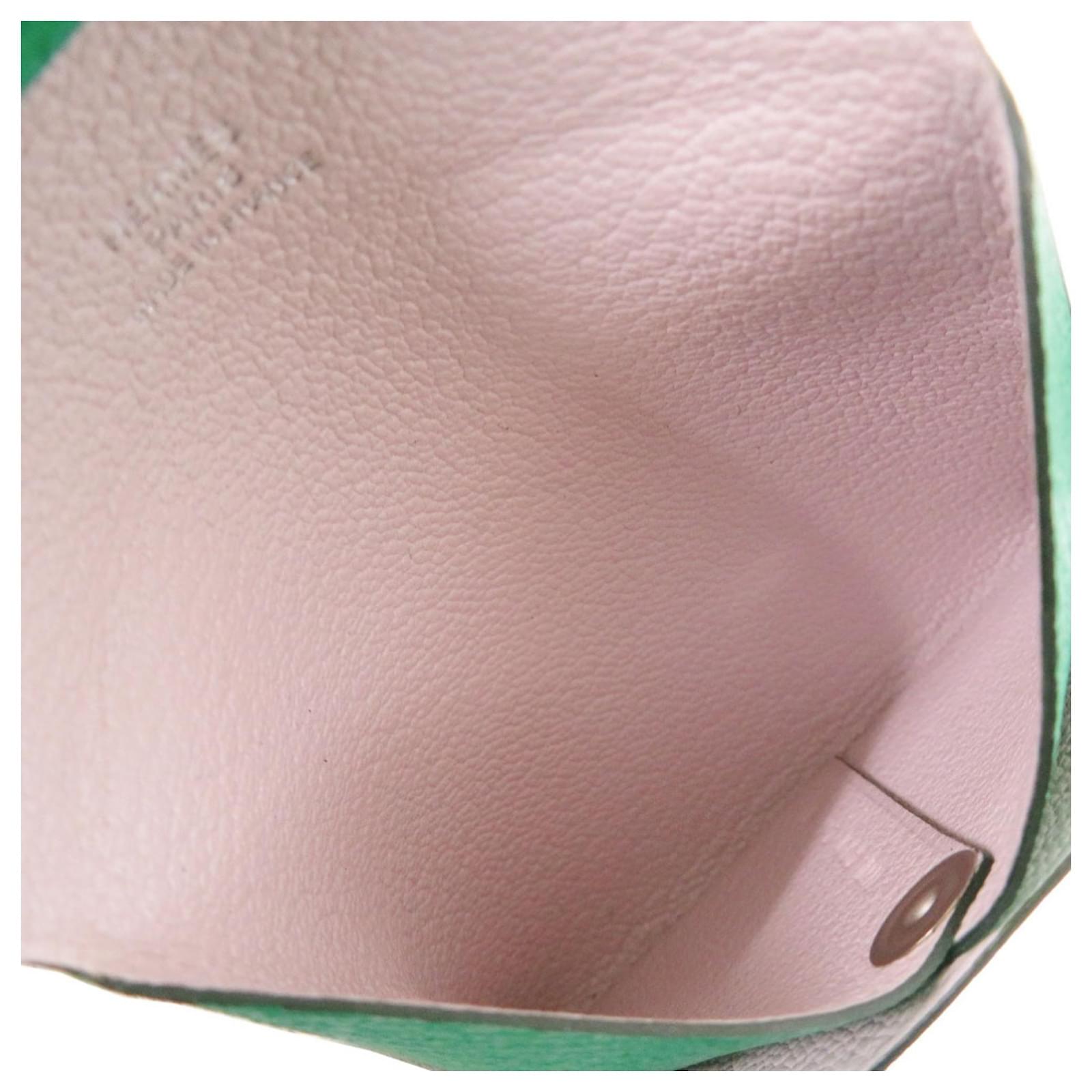 Hermès Bastia Coin Purse in Chevre Mysore Leather Diamond ref.2623379 ...