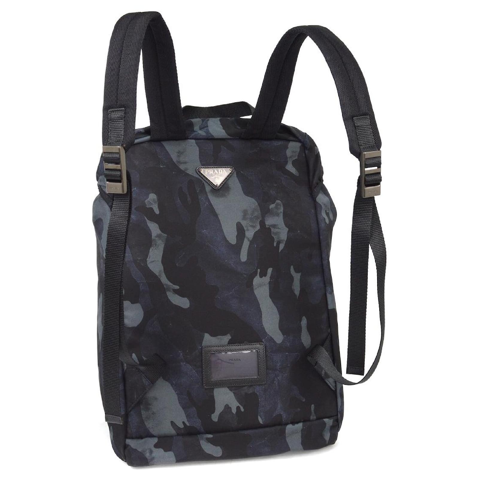 Prada Camouflage Backpack Nylon Multiple colors ref.2628800 - Joli Closet