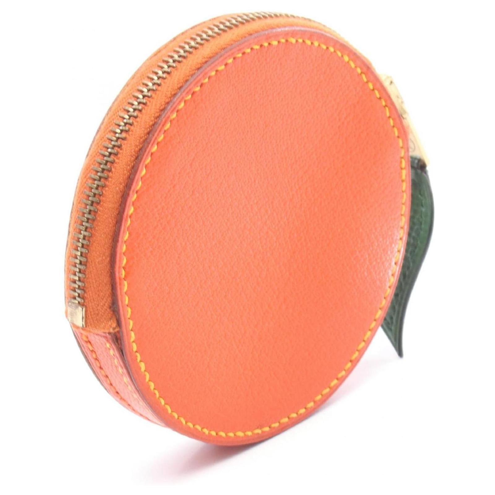 Hermès Hermes Tutti Frutti Coin Purse Green Orange Yellow Diamond ref ...