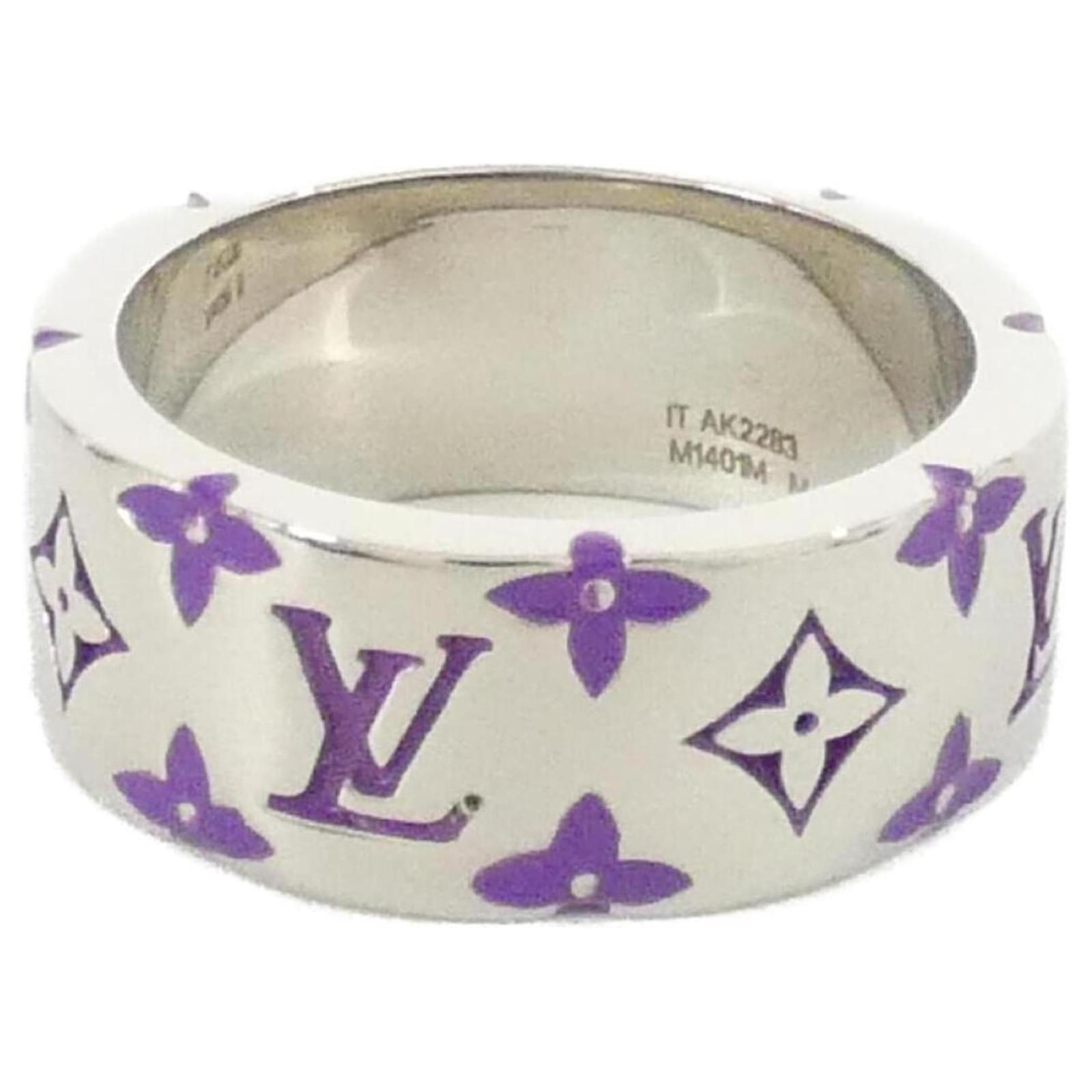 Louis Vuitton LV Mosaic Ring Silvery ref.2637367 - Joli Closet
