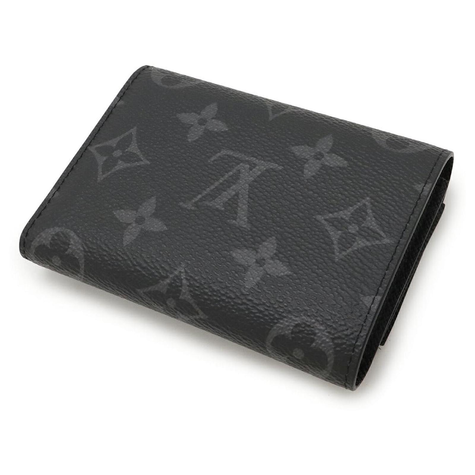 Louis Vuitton Victor Monogram Trifold Wallet Black Cloth ref.2653437 ...