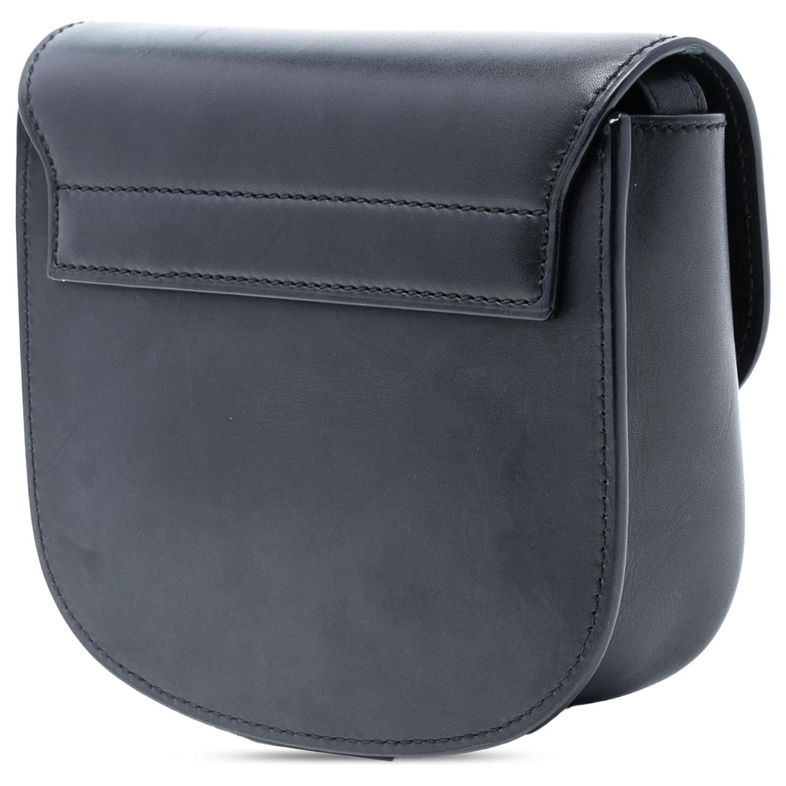 Saint Laurent Black Small Leather Monogram Kaia Crossbody Pony-style ...
