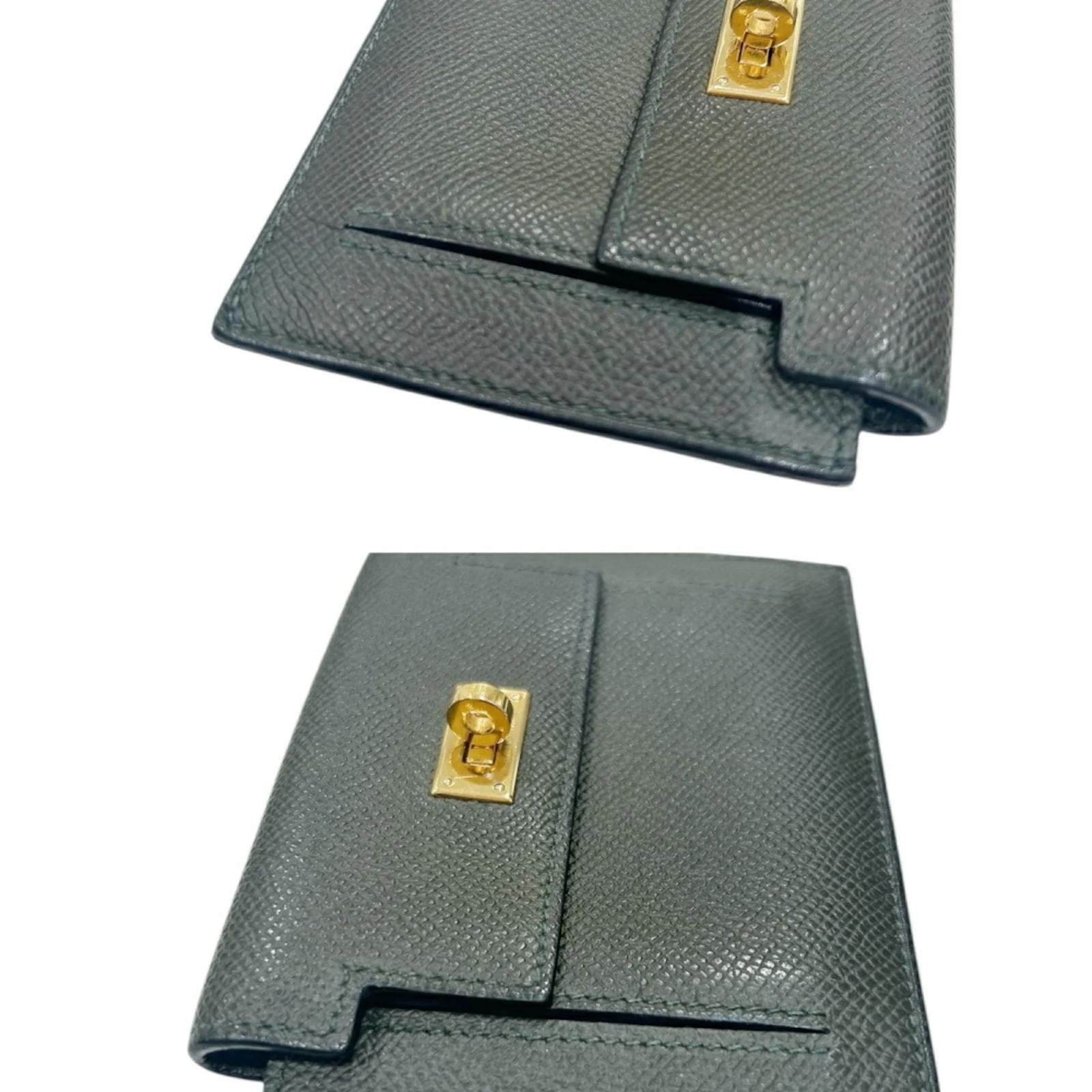 Hermès HERMES Kelly Pocket Compact Wallet Leather ref.2666557 - Joli Closet