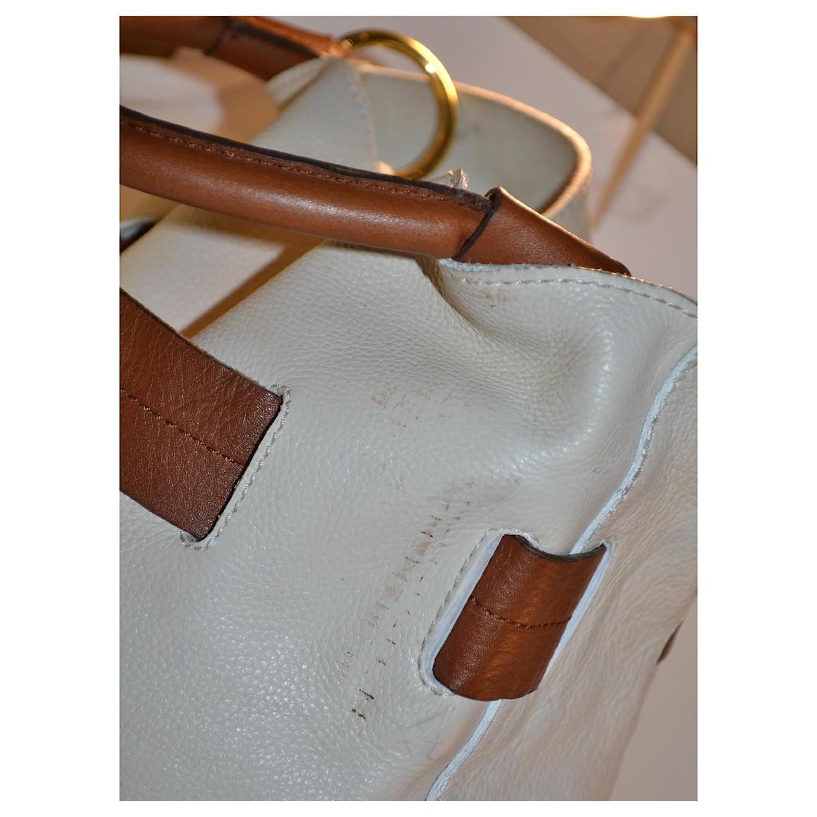 Valentino Garavani bag Brown White Leather ref.2677649 - Joli Closet