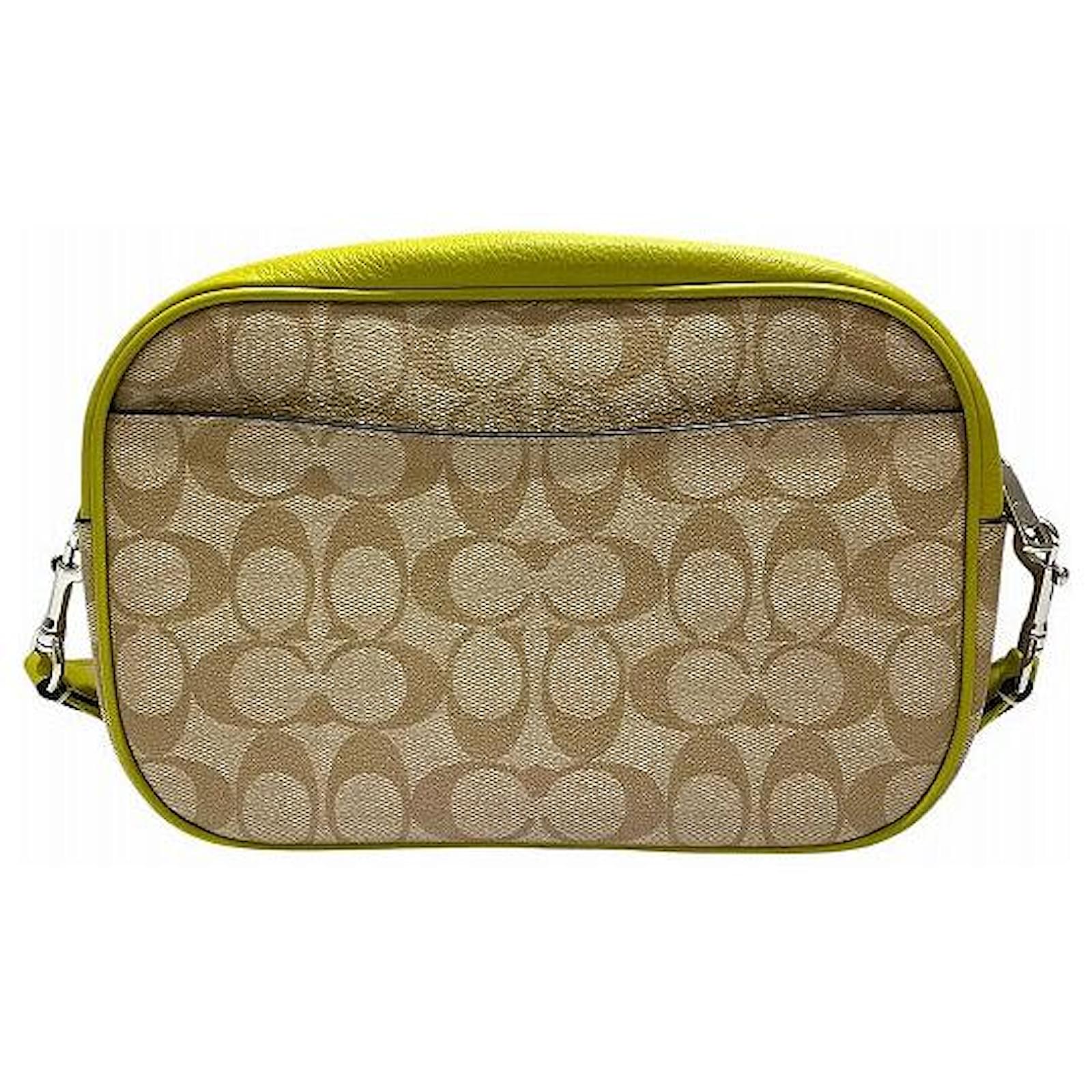 Coach Jamie Signature Coated Canvas Refined Pebble Leather Shoulder Bag ...