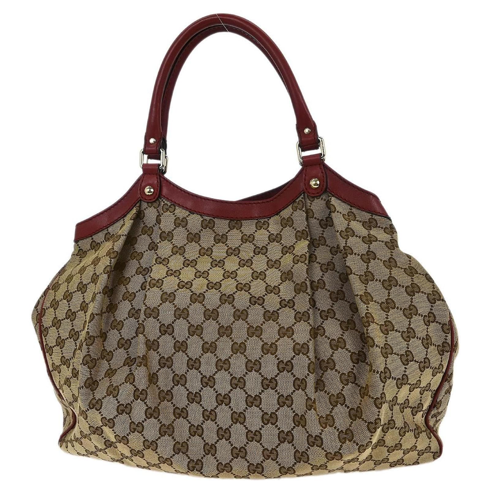 Gucci Sukey Tote GG Canvas with Leather Large (Sold) - Joli Closet