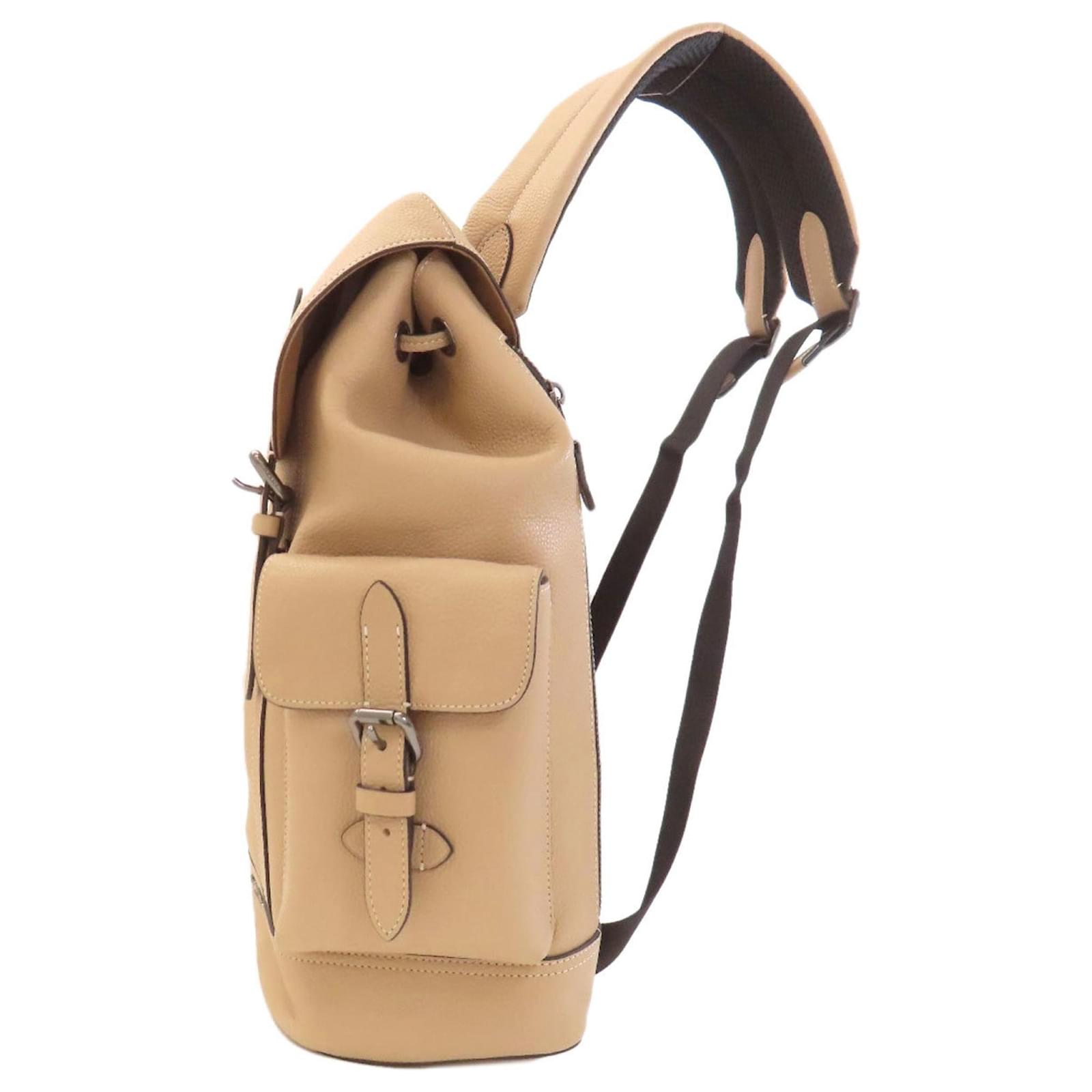 Coach CB837 Hudson Leather Backpack Brown ref.2687298 - Joli Closet