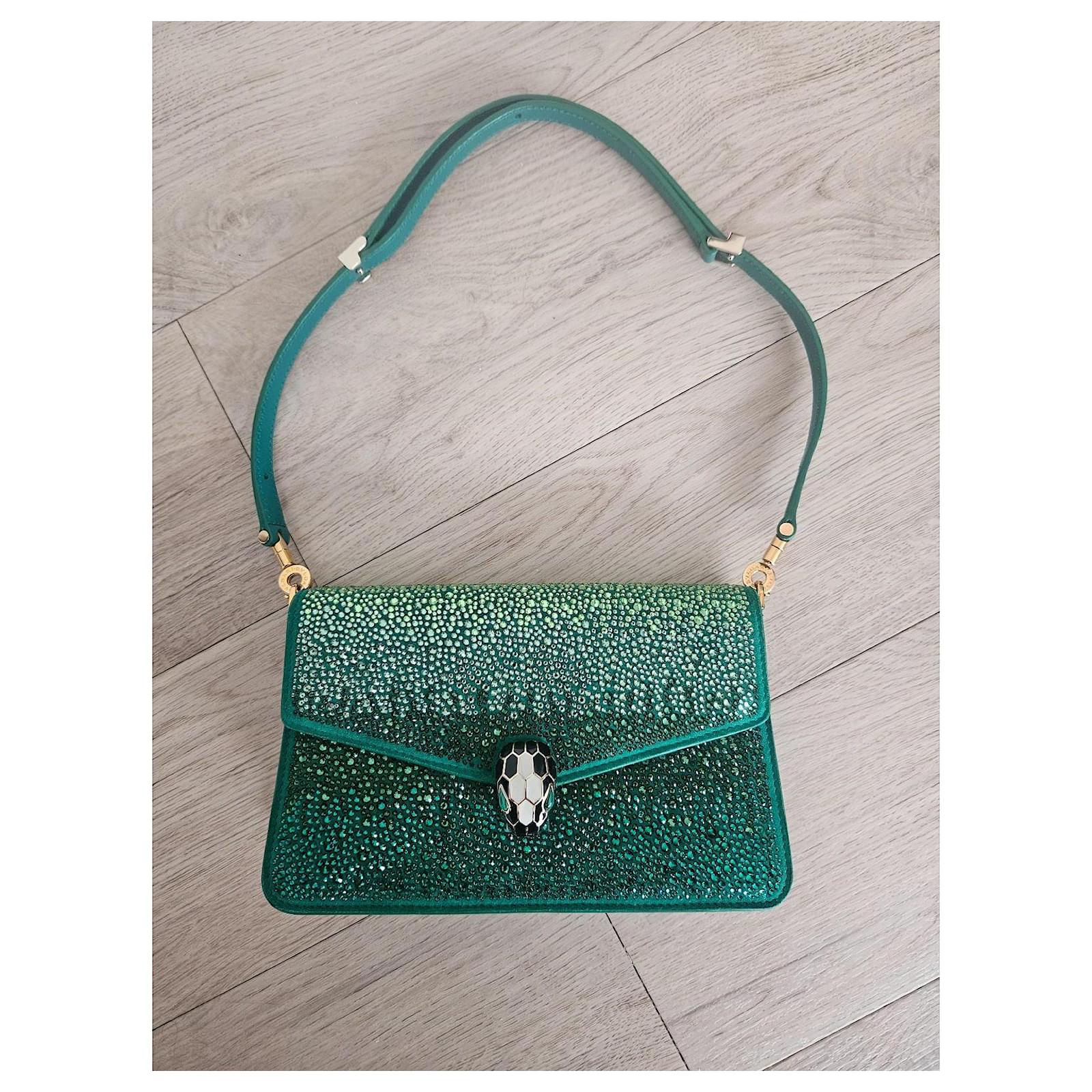 Bulgari Serpenti Dark green Leather ref.2691081 - Joli Closet
