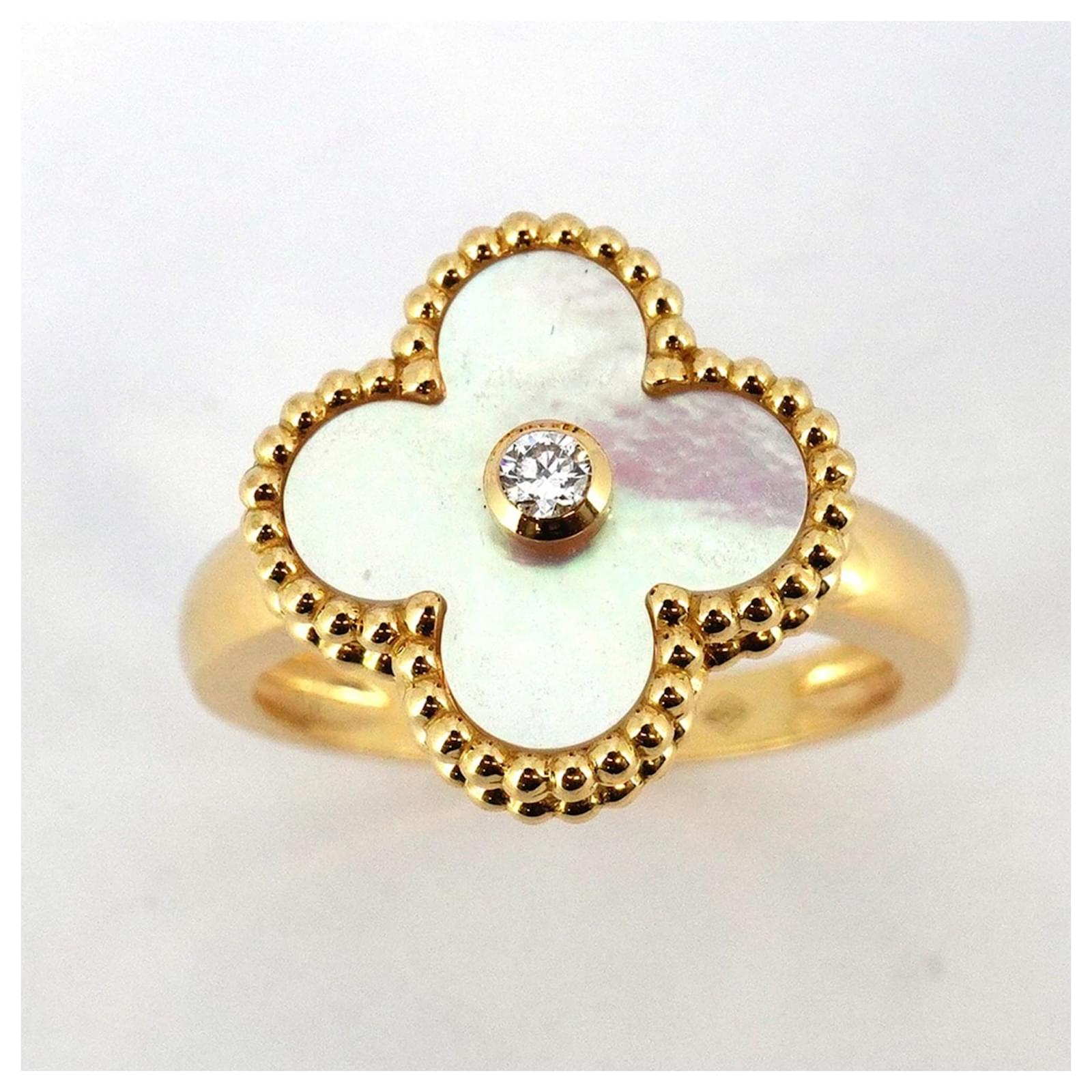 Van Cleef & Arpels Alhambra Band Ring (Sold) - Joli Closet