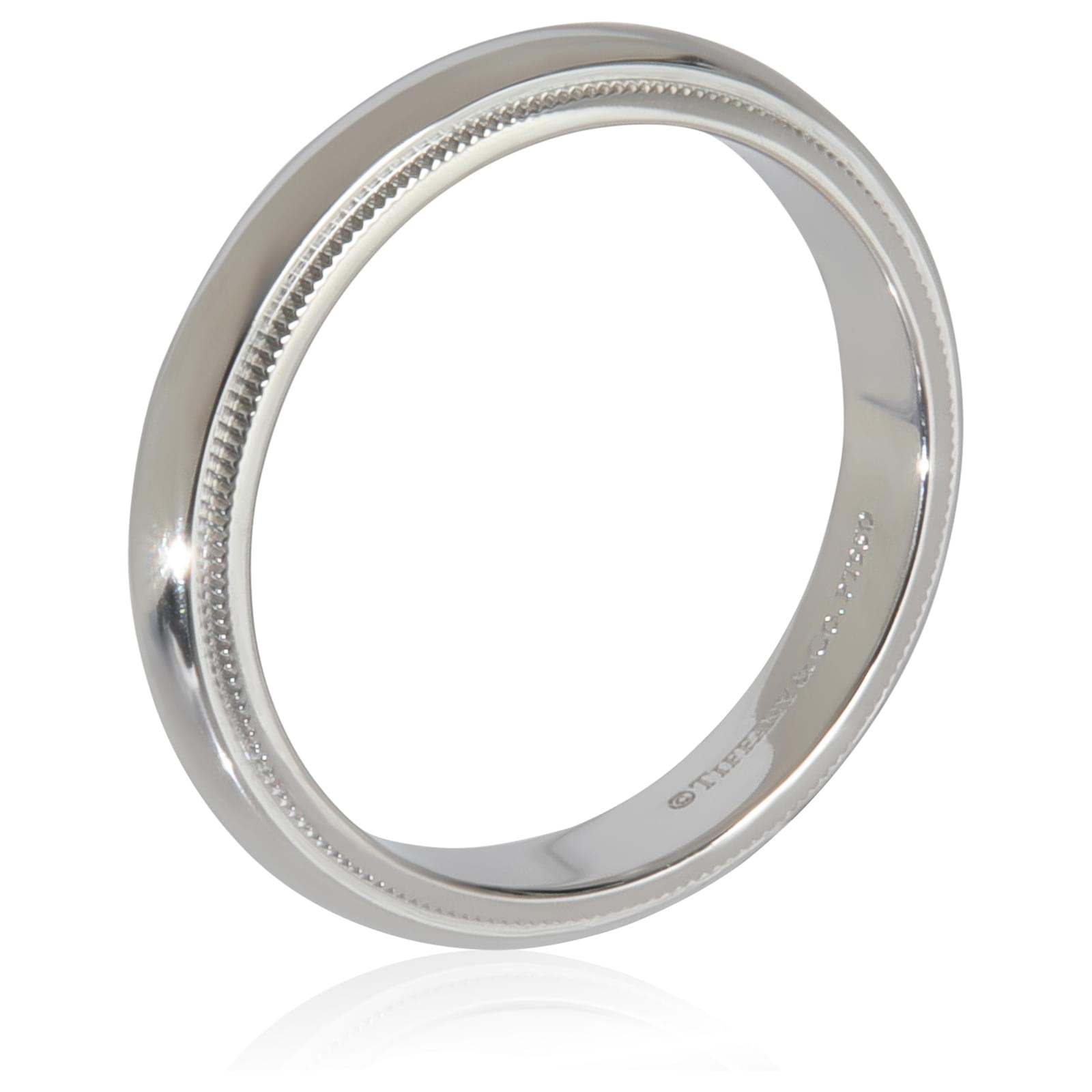 Tiffany & Co. Platinum Tiffany Together 4mm Milgrain Band ref.2732527 ...