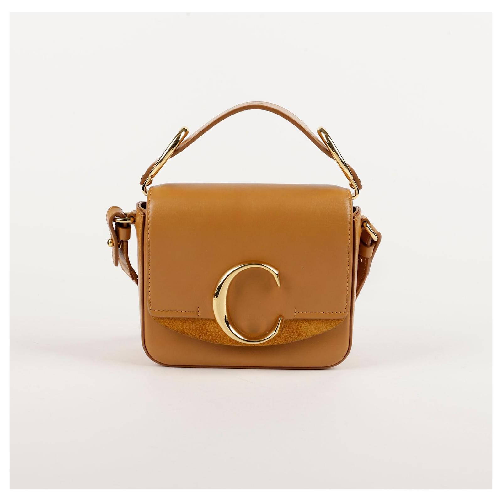 Chloé Mini Tote and Shoulder Bag Brown Leather ref.2751637 - Joli Closet