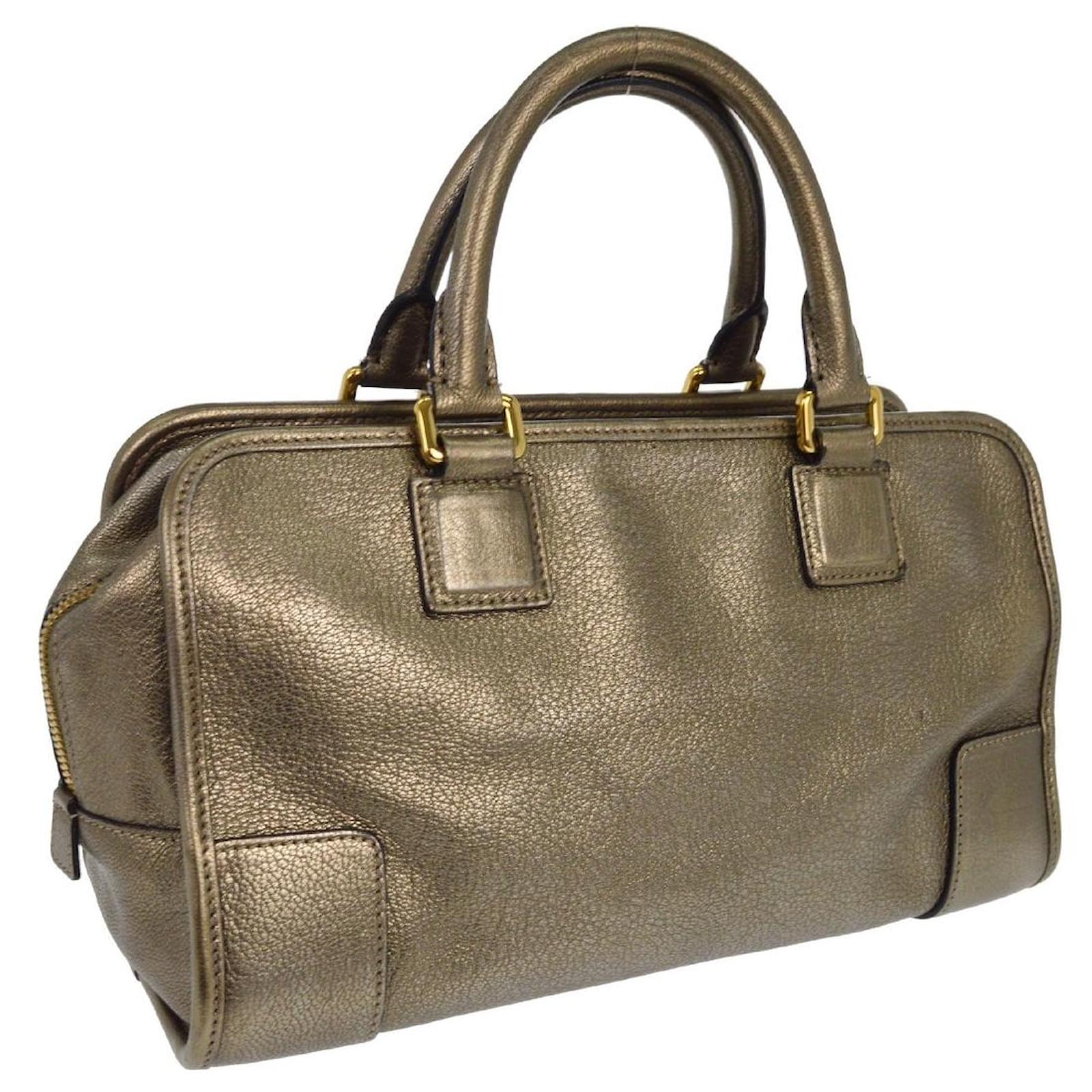 Loewe Amazona Bag Leather 28 Golden ref.2759024 - Joli Closet